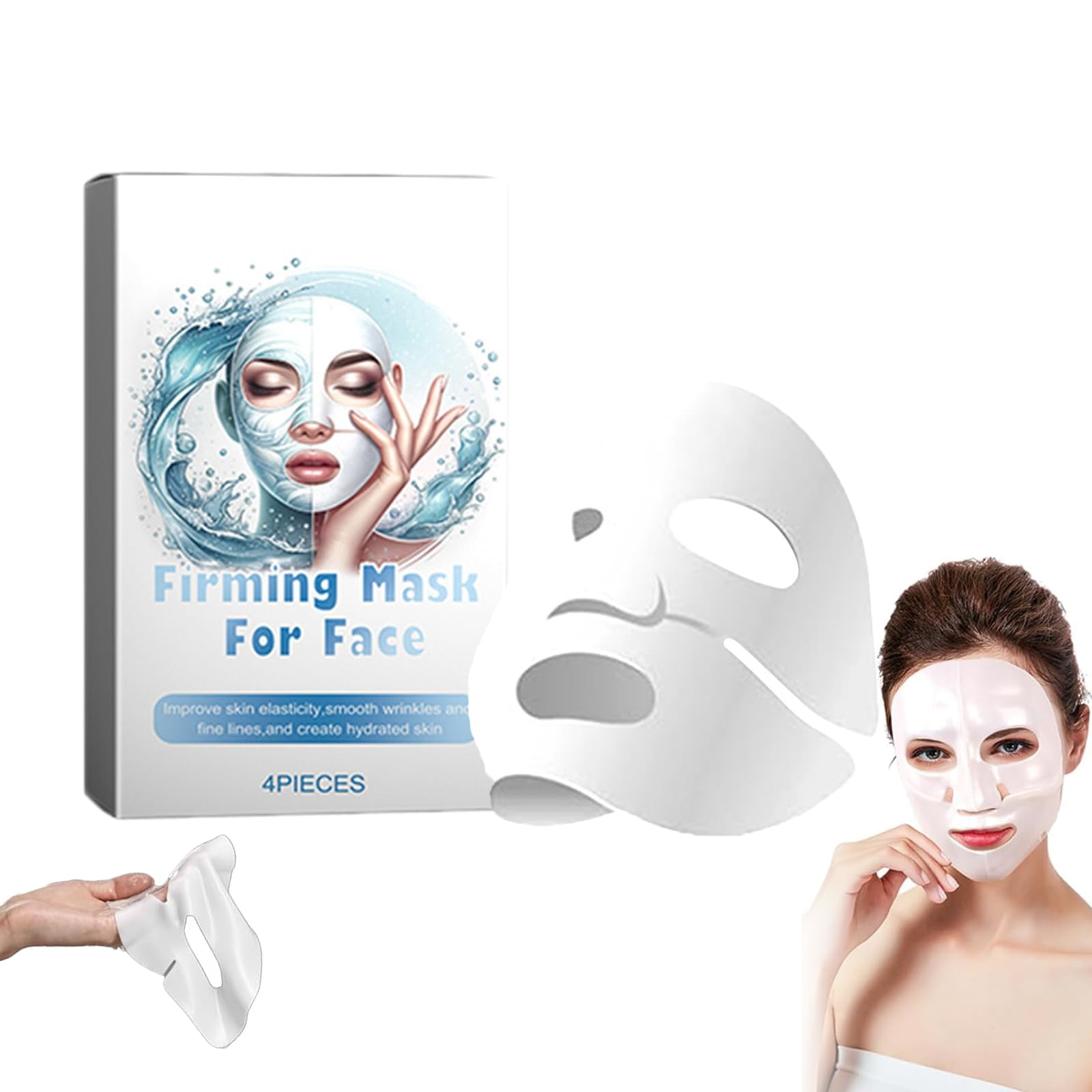 ADruer Sungboon Collagen Mask, 4Pcs Skynpure Pure Collagen Films ...