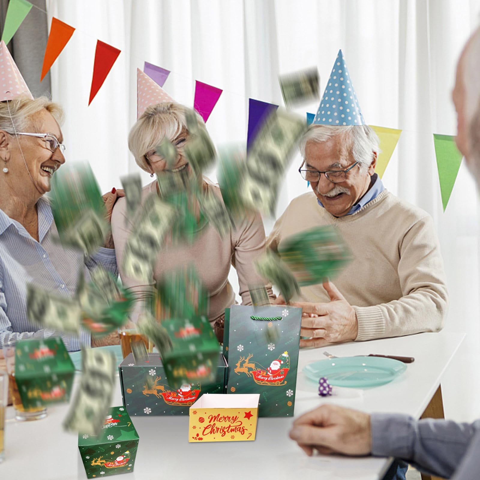 ADruer Surprise Gift Box Explosion for Money, Merry Christmas Surprise ...