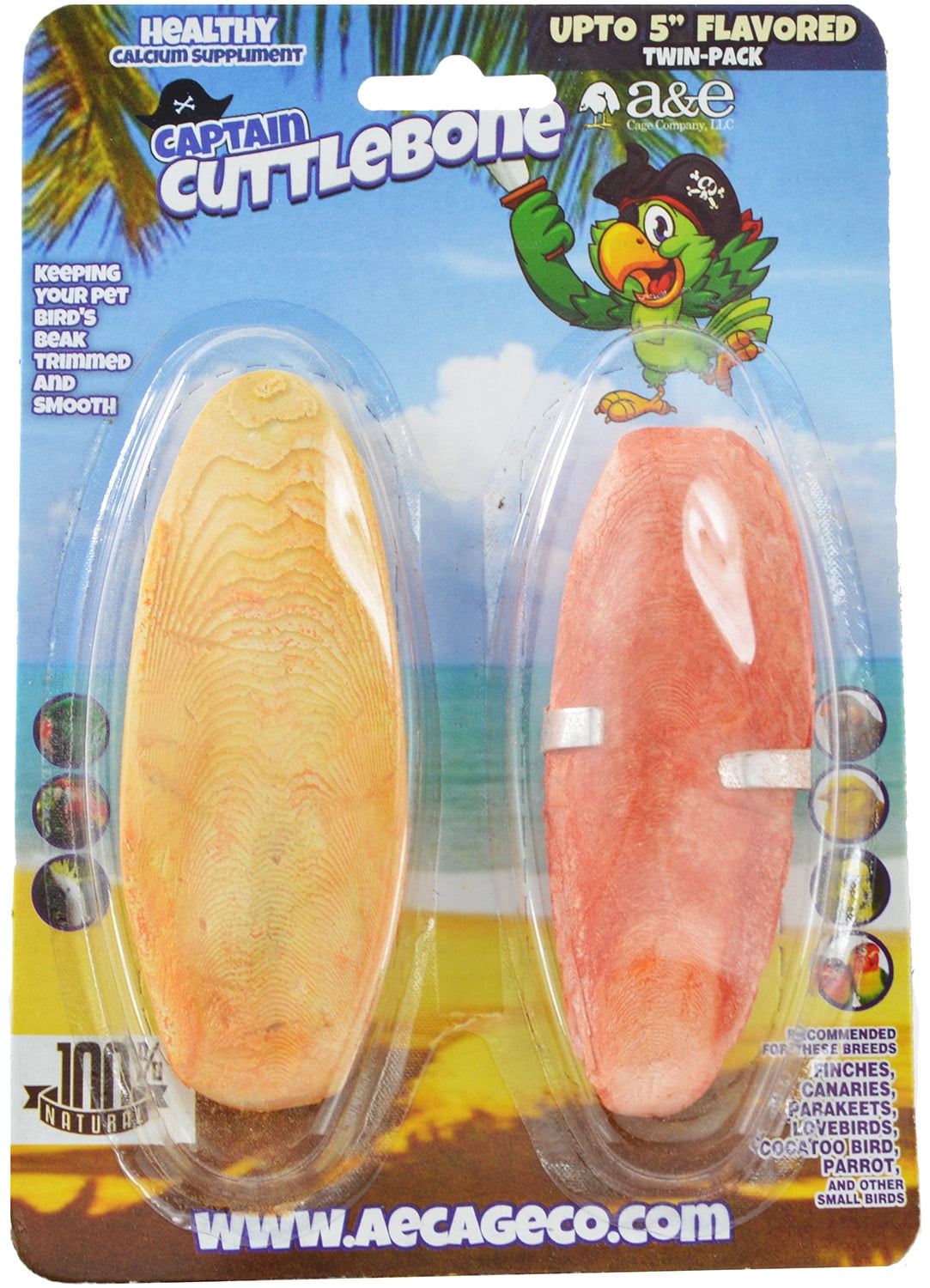 AE Cage Company Captain Cuttlebone Flavored Cuttlebone [Bird ...