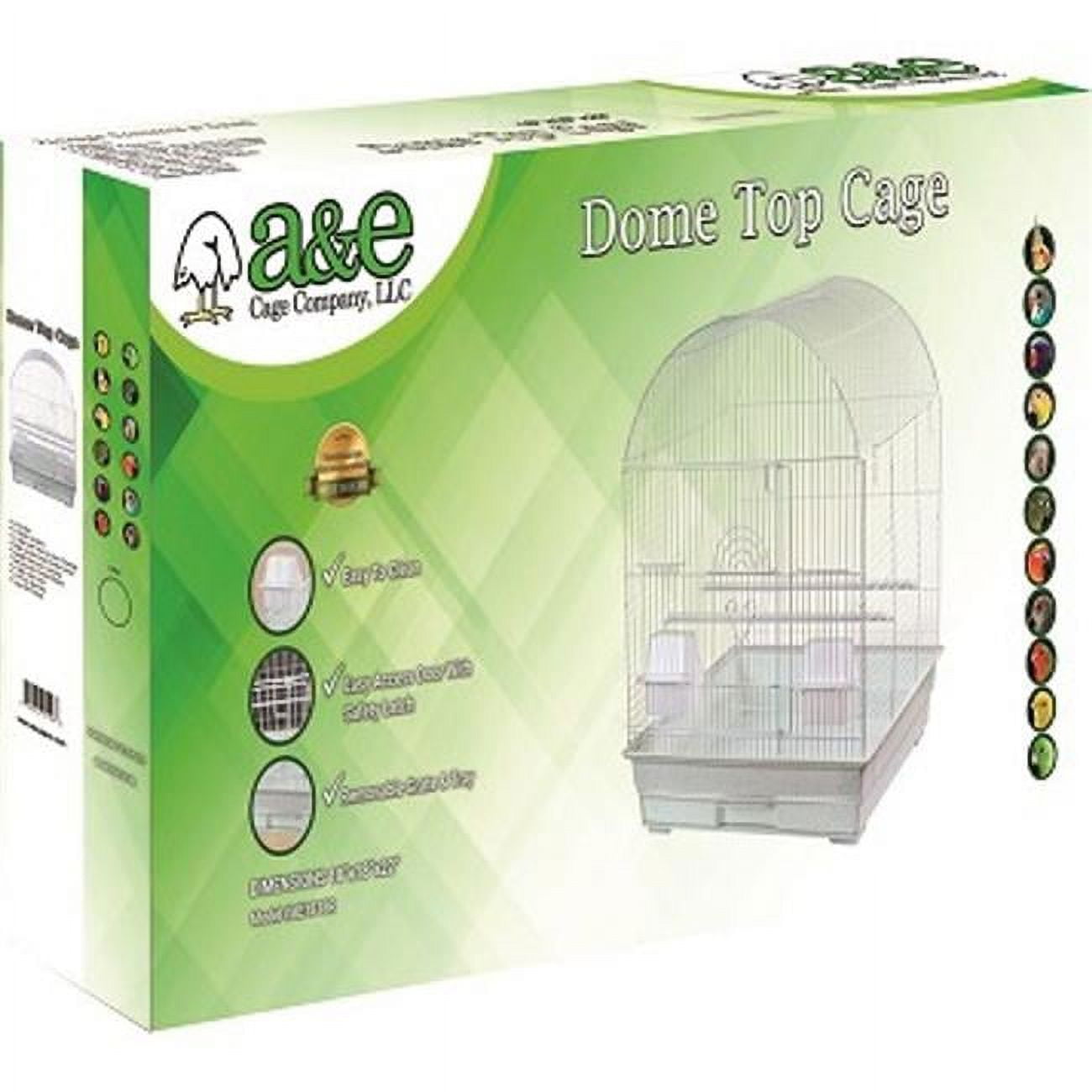 AE Cage Company Dome Top Bird Cage 18"x18"x22" White - Walmart.com
