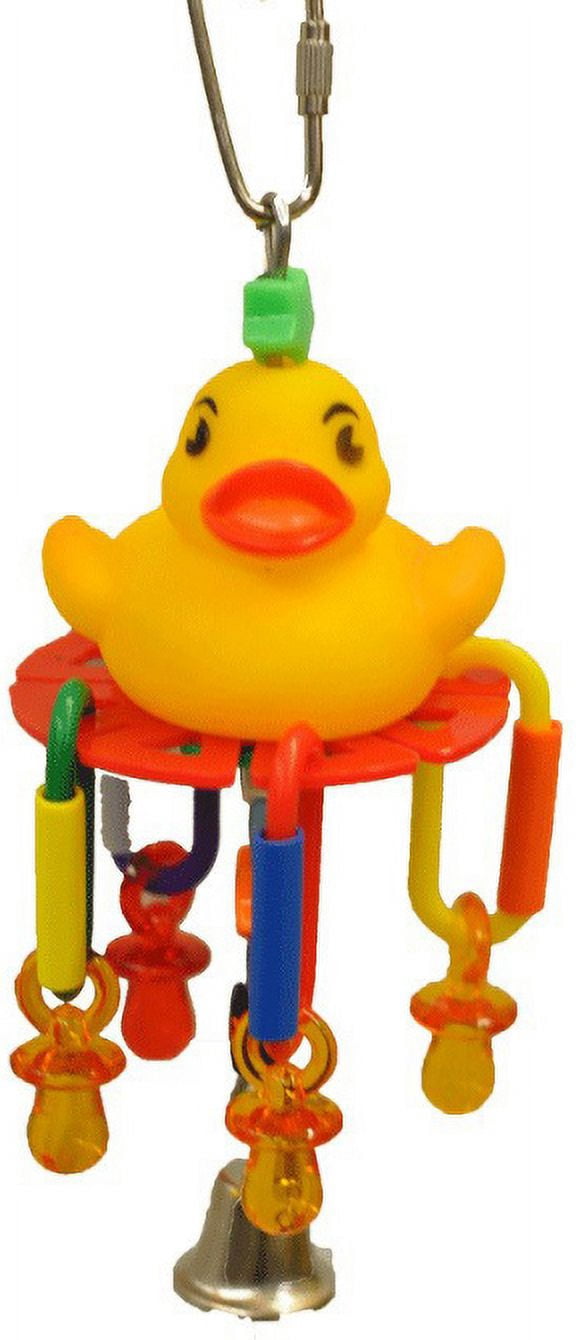AE Cage Company Happy Beaks Lucky Rubber Ducky Bird toy [Bird Chew Toys ...