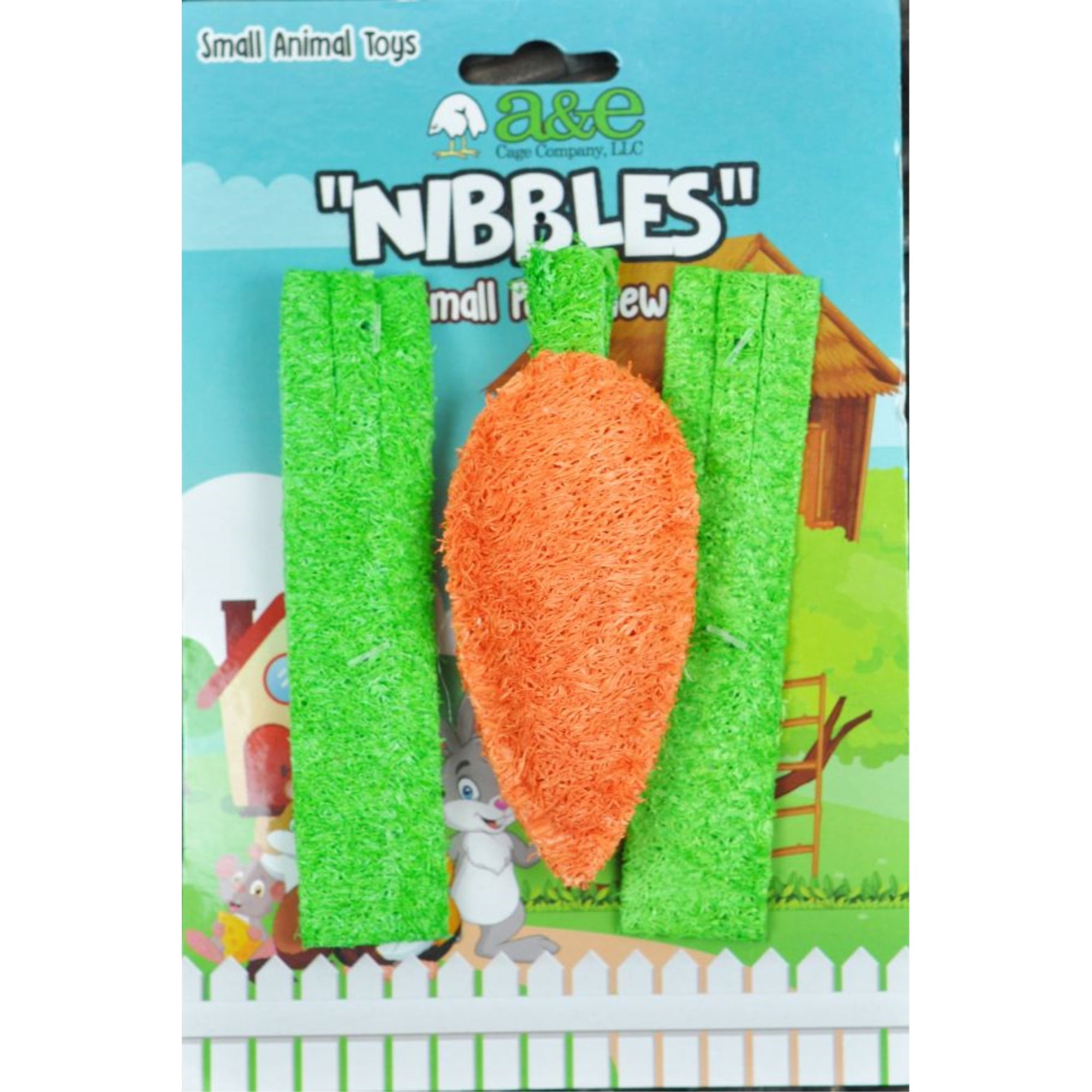AE Cage Company Nibbles Carrot and Celery Loofah Chew Toys - Walmart.com
