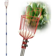 YeYeBest Fruit Picker Pole with Basket,8ft Adjustable Height Fruit ...
