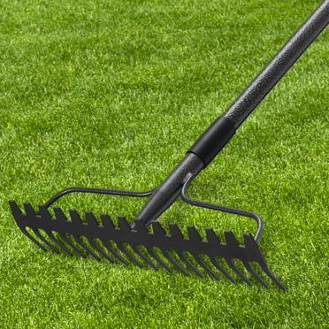 Flexrake 3W 48 in. Handle 8 in. Steel Head Shrub Rake - Walmart.com