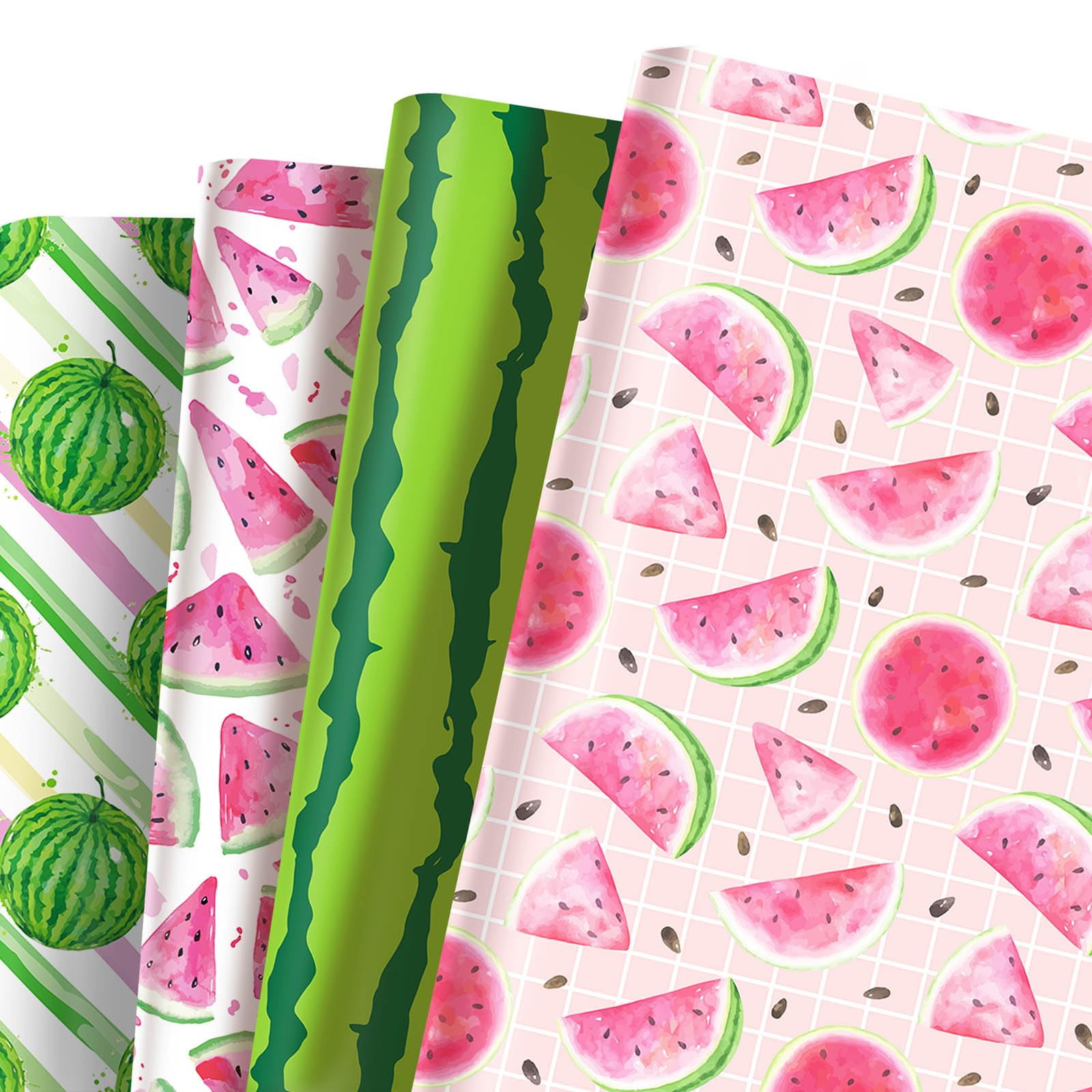 AEBORN Watermelon Wrapping SSF20 - 12 Sheets Summer Folded Flat 4 ...