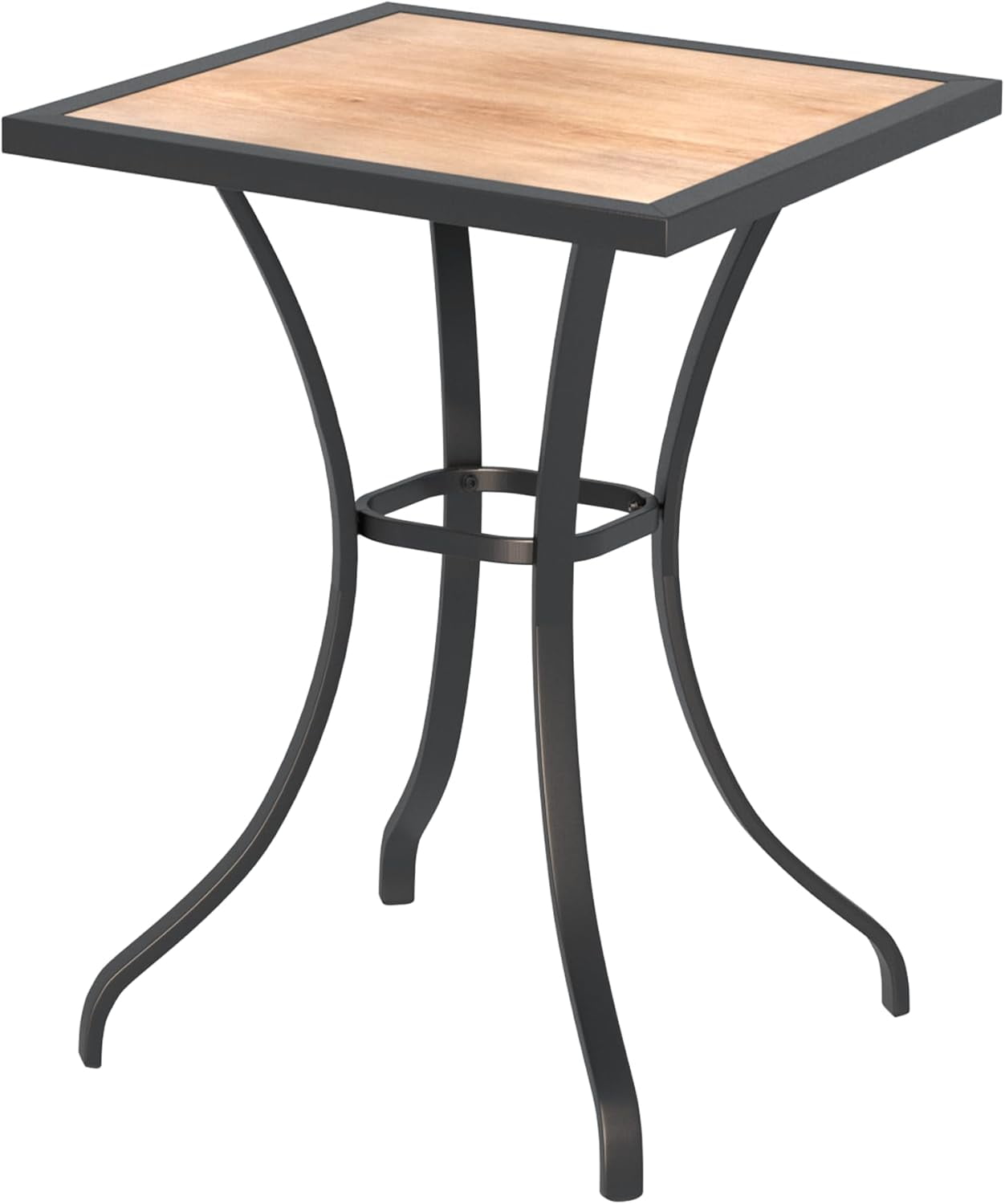 AECOJOY Outdoor Bar Table, 36'' Height Bar Outdoor Square Patio Table ...