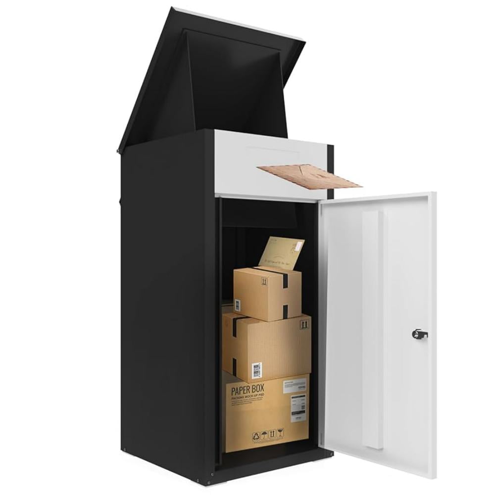 AECOJOY Package Delivery Boxes for Outside Parcel Drop Box Outdoor ...