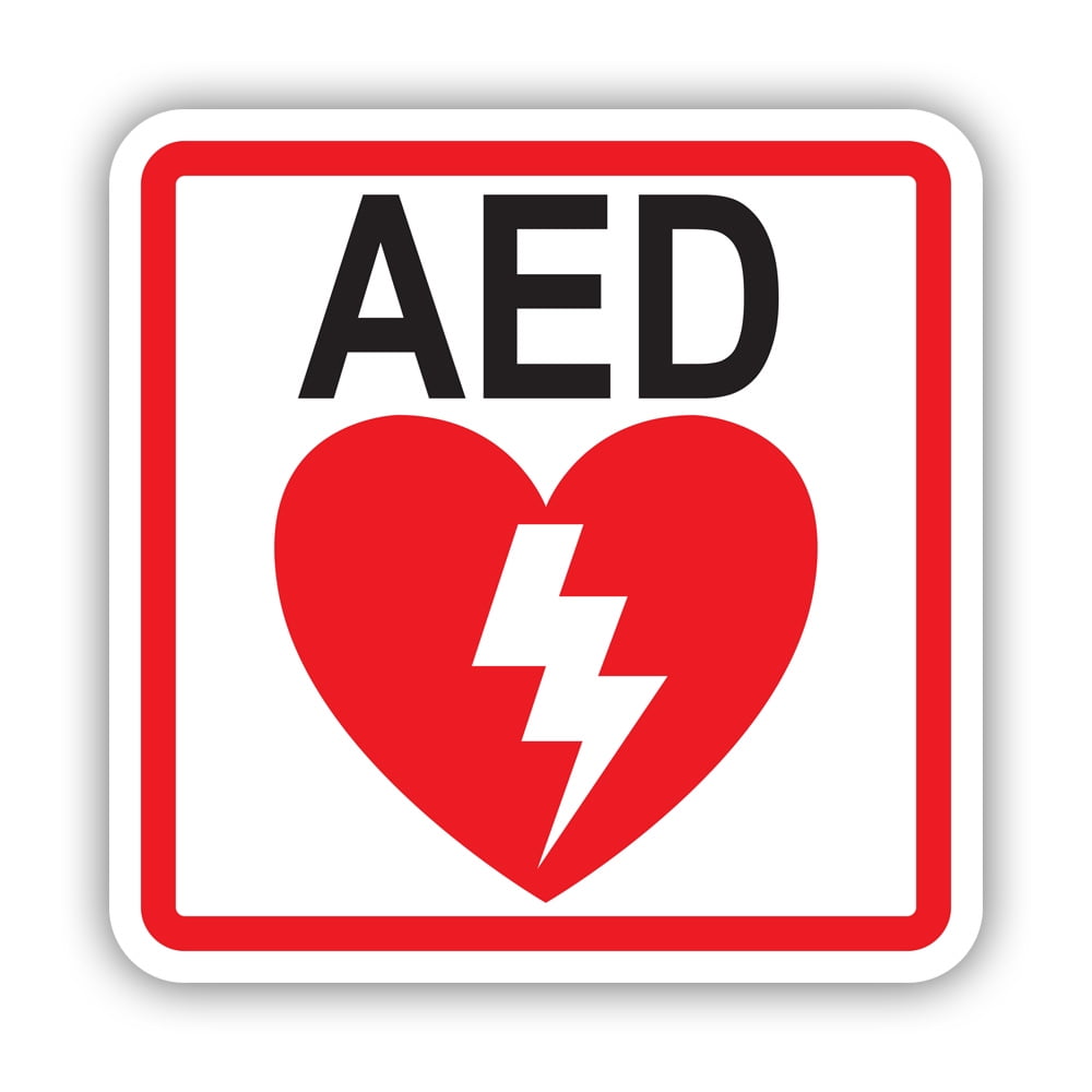 AED Defibrillator Sticker Decal - Self Adhesive Vinyl - Weatherproof ...