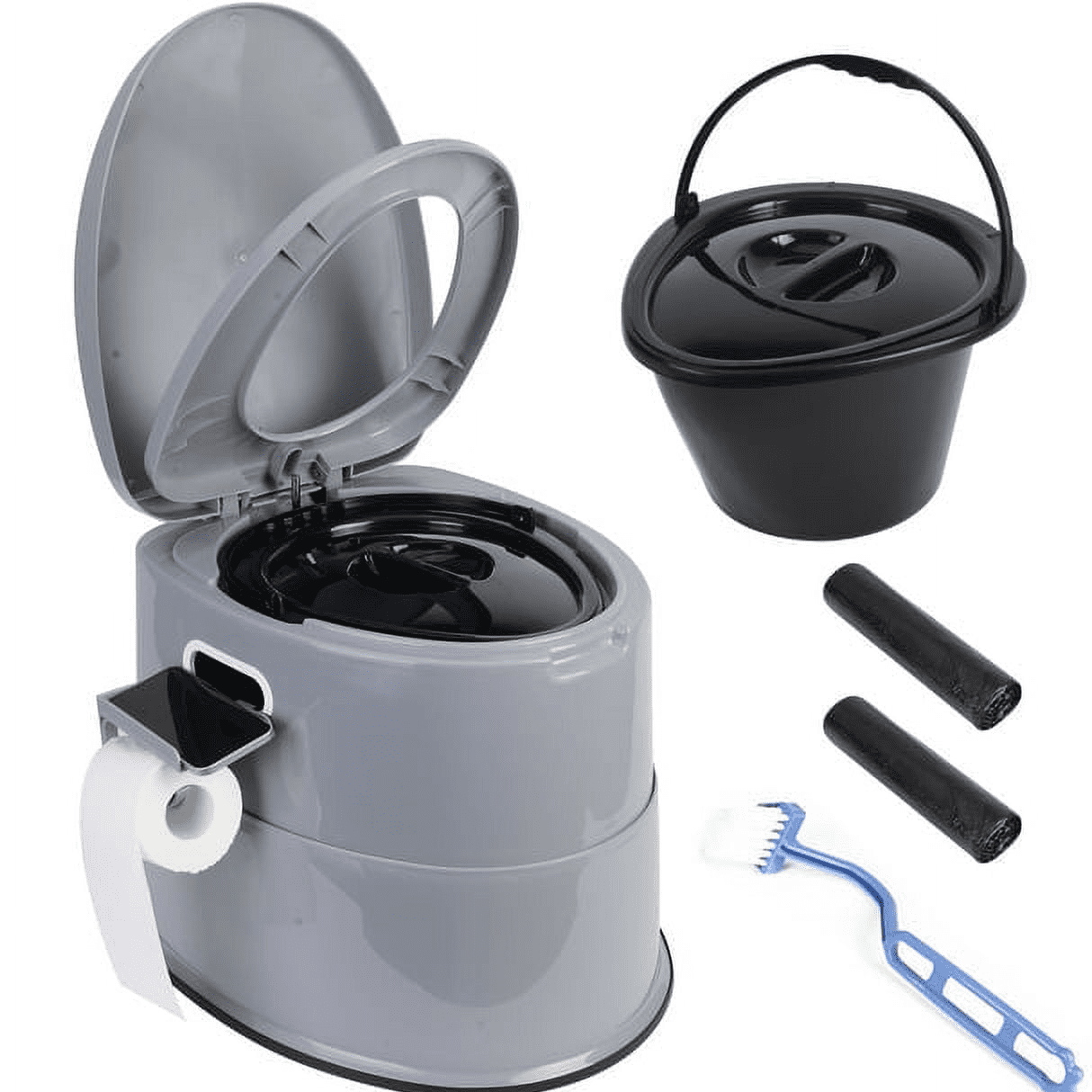 Camkey Portable Camping Toilet for Travel, Boating and Trips,5.3 Gallon ...
