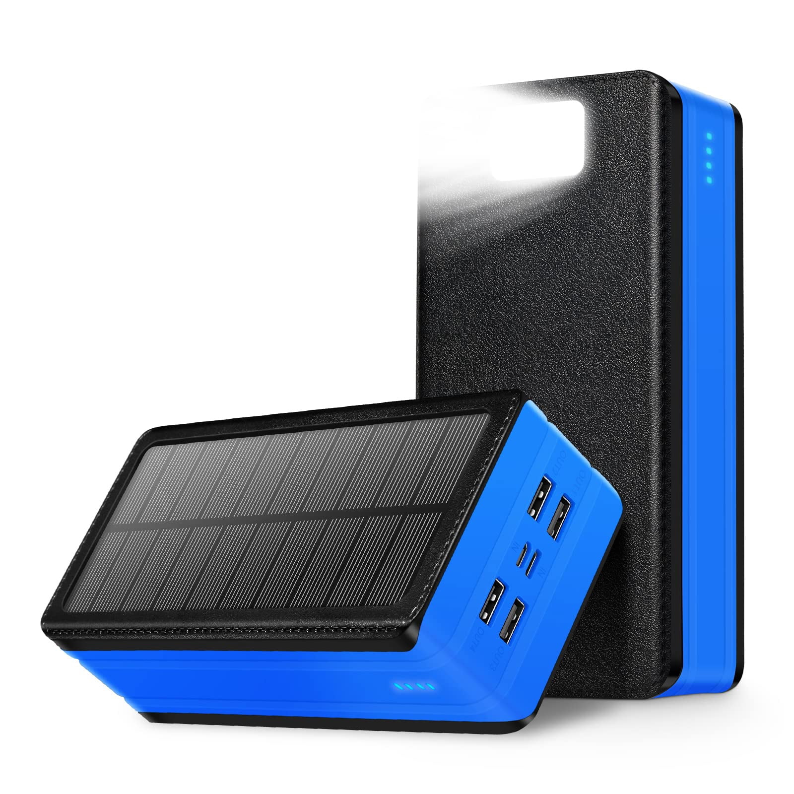 AEECESTORE Solar Power Bank 50000mAh, Portable Solar Charger Compatible ...