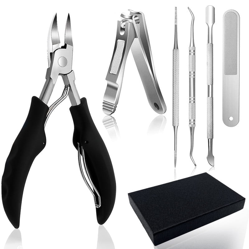 Dr.pedi Stainless Steel Toenail Clipper Set, Pedicure Tool Kit for ...