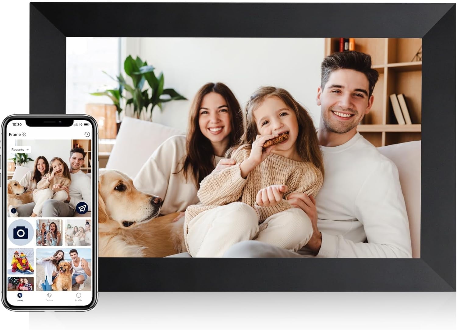 AEEZO 10.1inch WiFi Digital Picture Frame, IPS Touch Screen Smart Cloud ...