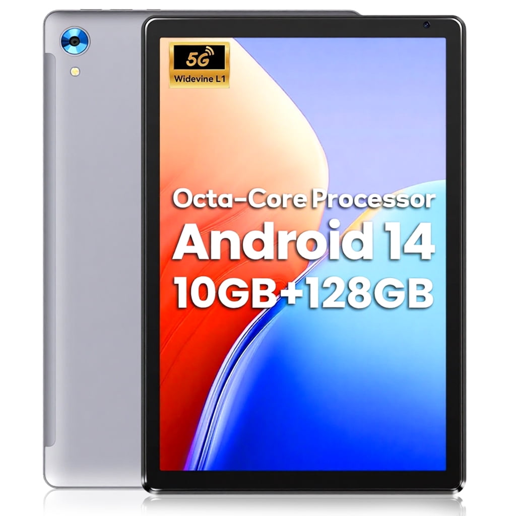 AEEZO 10inch Tablet Android 14 Tablet,Octa-core with 10GB+128GB Tablets, 5MP+8MP Camera,Widevine ...