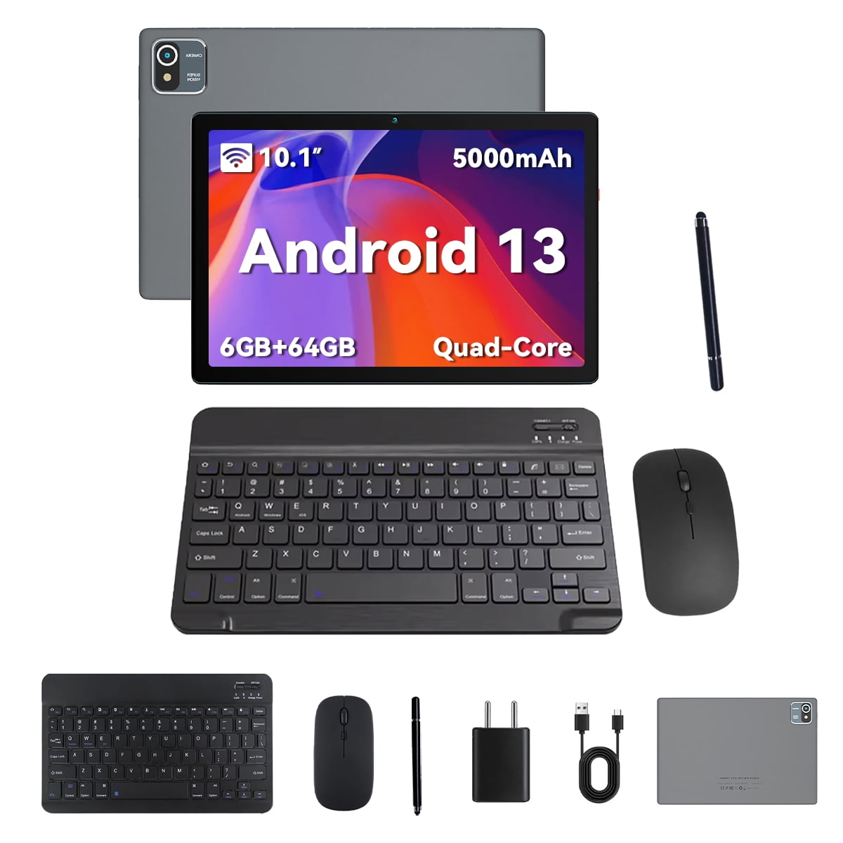 AEEZO Android 13 Tablet 10 inch,6GB+64GB ROM,1280x800 HD Touch Screen ...