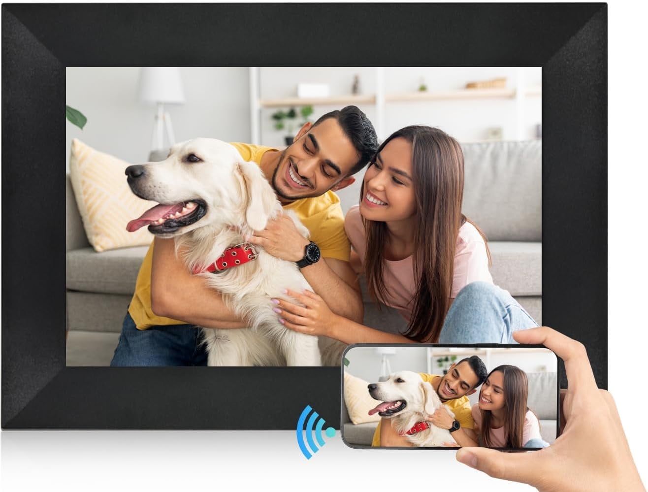 AEEZO Digital Picture Frame WiFi Smart 8 Inch IPS HD Touch Screen ...