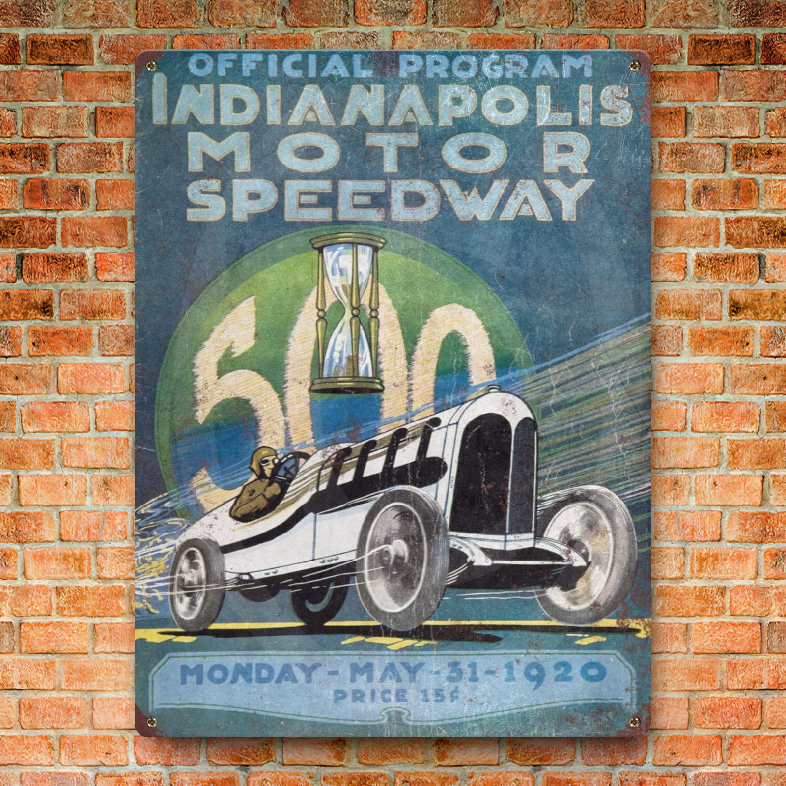 AEFER 1920 Indianapolis Motor Speedway indy 500 Reproduction Metal Sign ...
