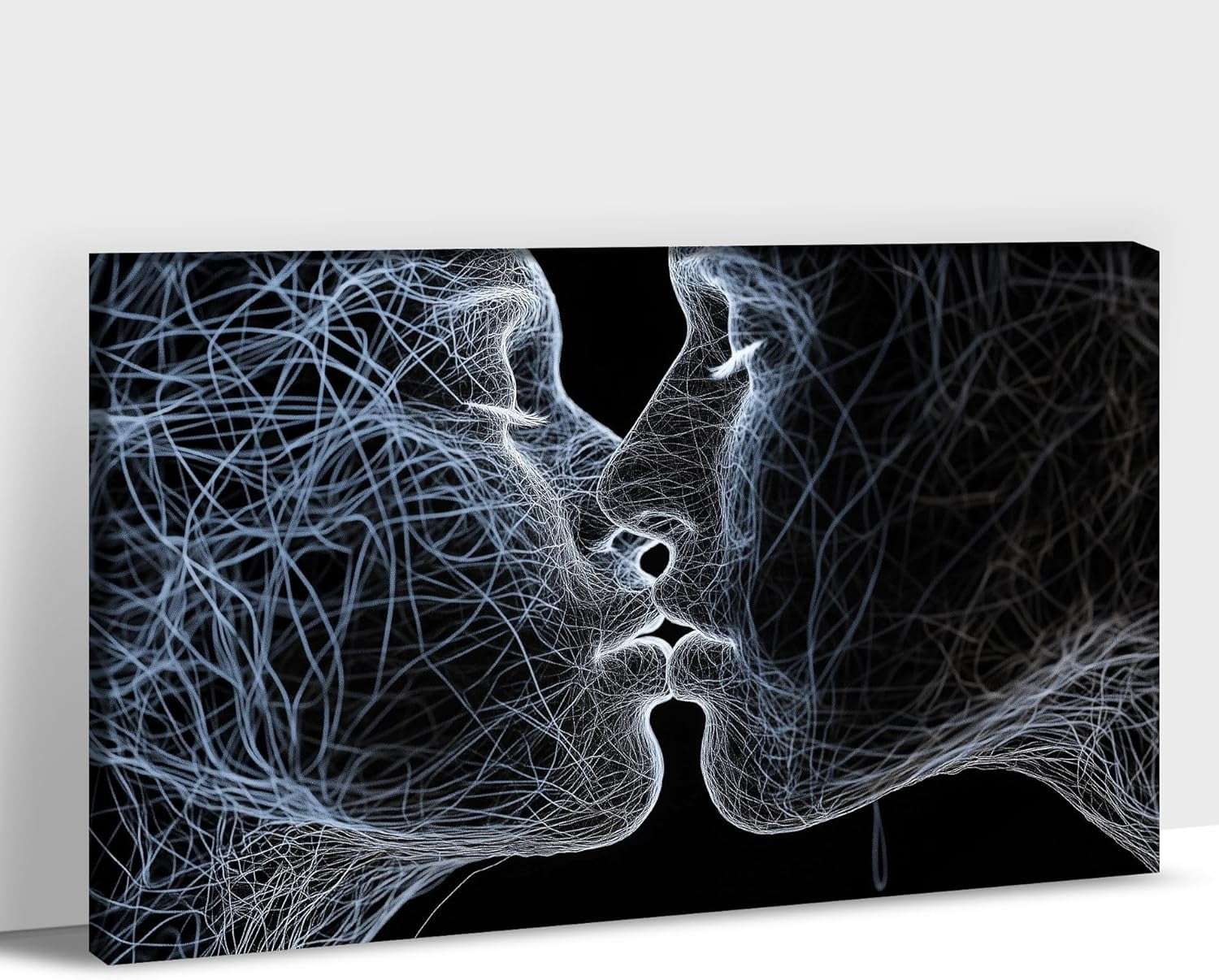 AEFER 3D Wall Art Canvas Prints, Modern 3D Wall Art for Living Room, Abstract 3D Visual Effects ...