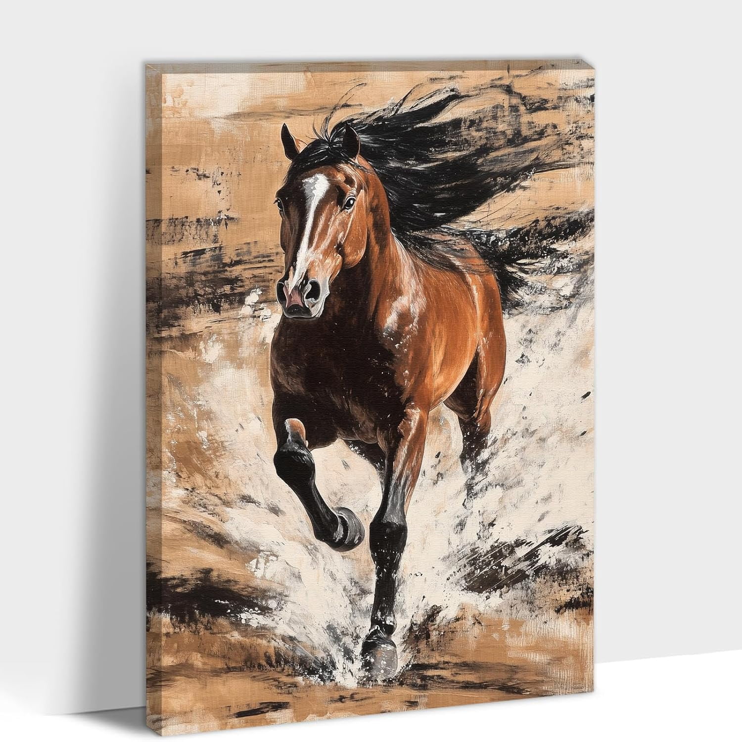 AEFER A Horse Posters Canvas Wall Art, Vintage Running Horses Wall Art ...
