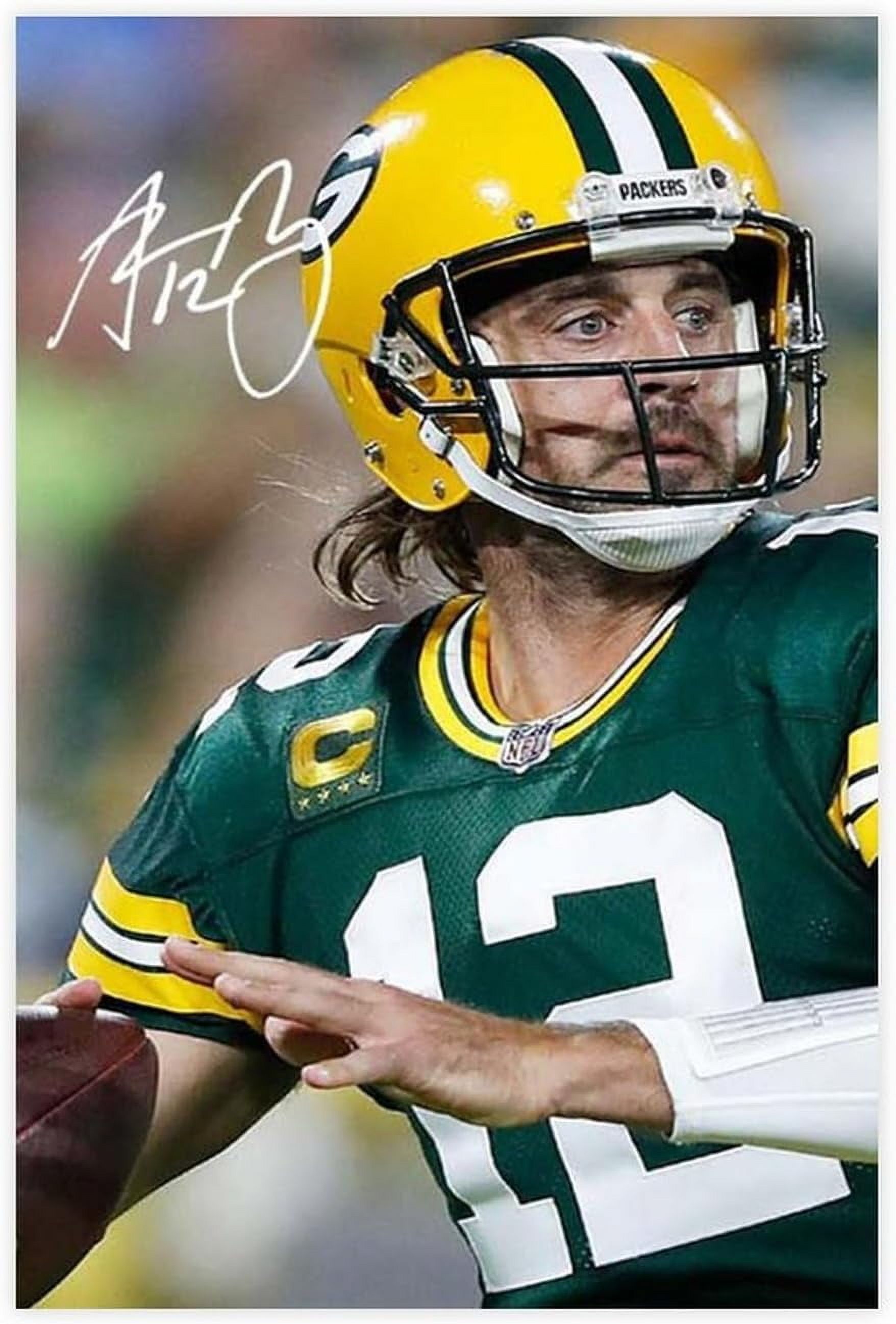 AEFER Aaron Rodgers Canvas Poster Wall Art Decor Print Picture ...