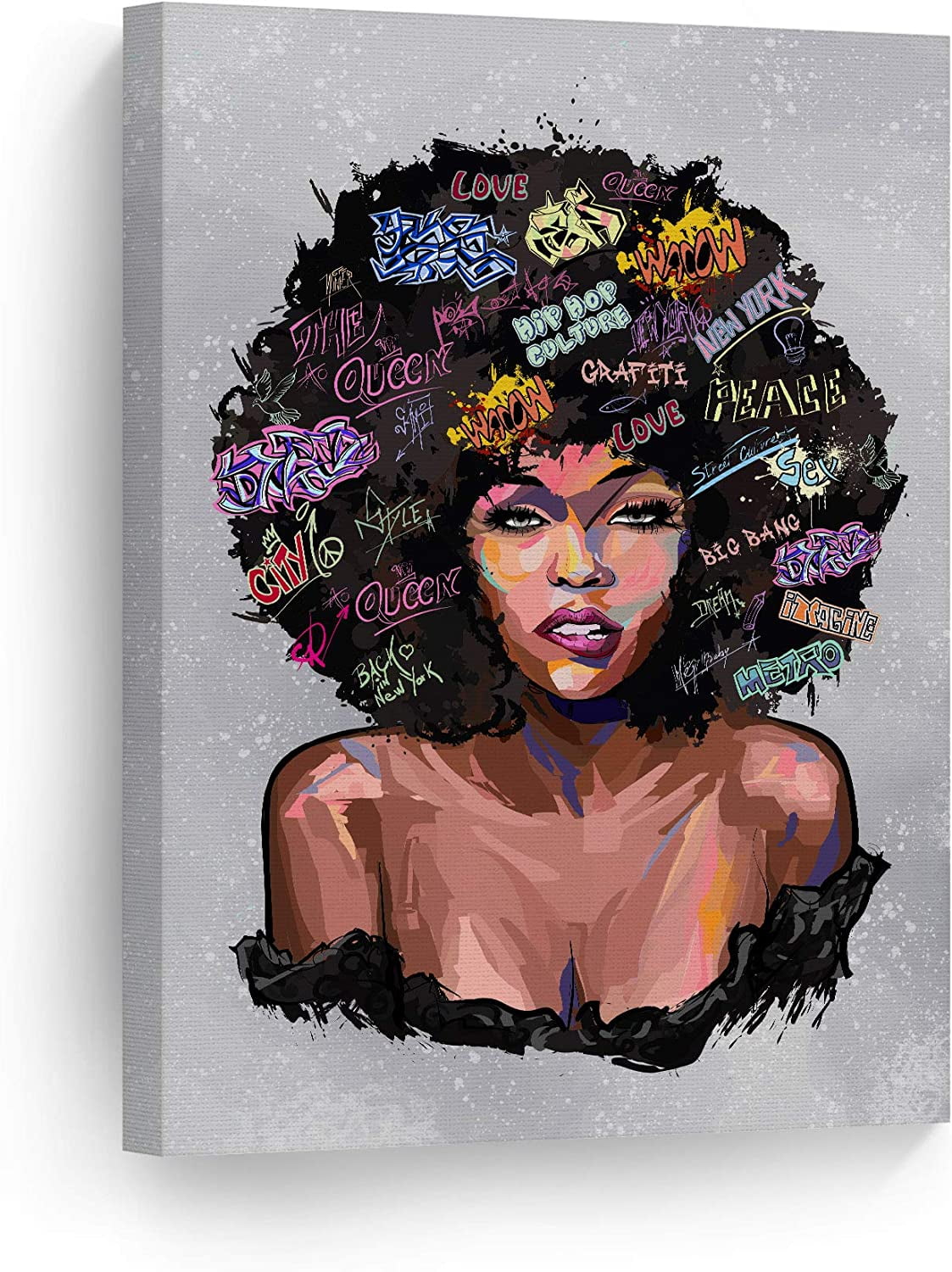 AEFER African American Wall Art, Black Art Wall Decor, African American ... AEFER African American Wall Art, Black Art Wall Decor, African American ...