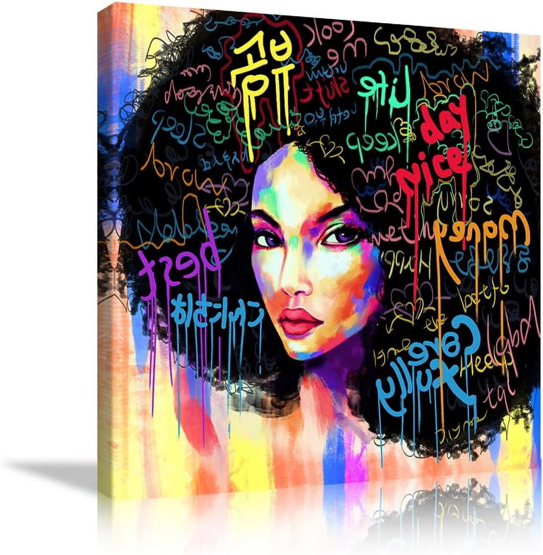 AEFER African Paintings Wall Art Prints African Women Canvas Decorative ...