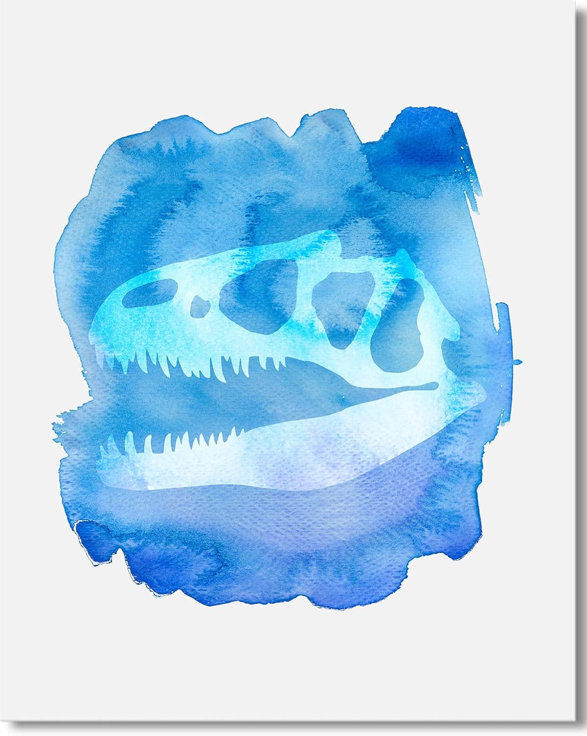 AEFER Allosaurus - Wall Decor Art Print on a white background dinosaur ...