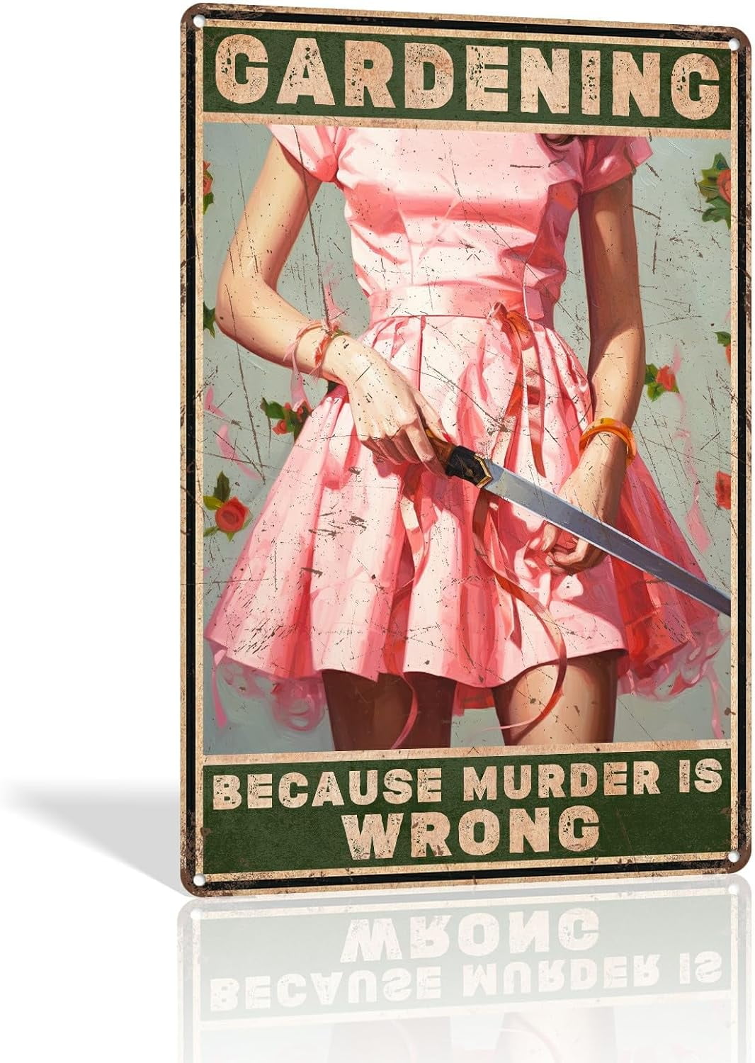 AEFER Aluminum Sign Metal Tin Sign Vintage Gardening Tin Sign Gardening ...