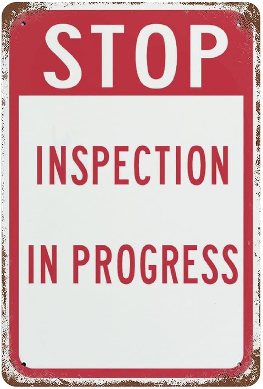 AEFER Aluminum Signs Stop Engine No Smoking Sign Metal Tin Sign Vintage ...