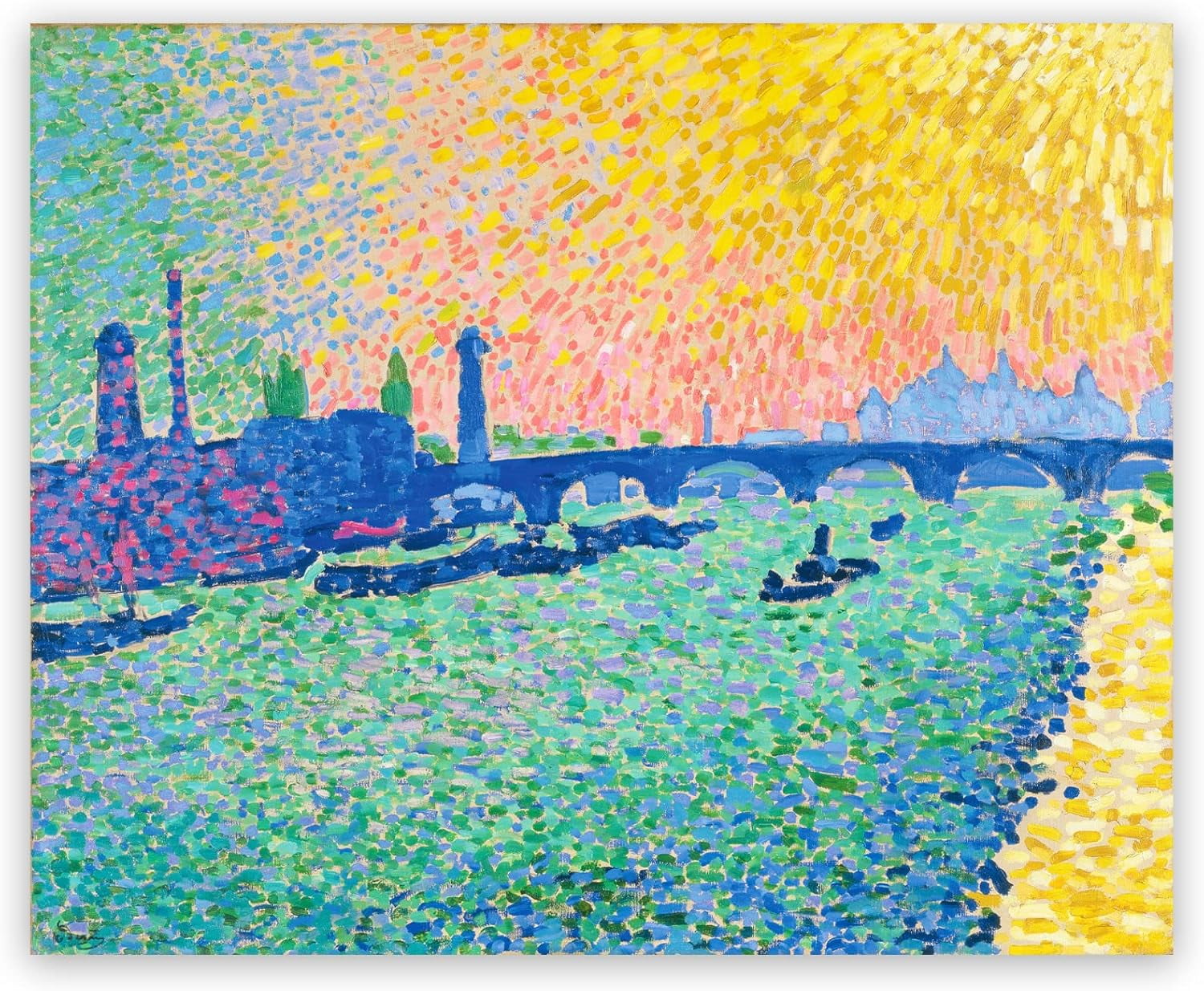 AEFER Andre Derain Wall Art Poster Waterloo Bridge Canvas Art Print ...