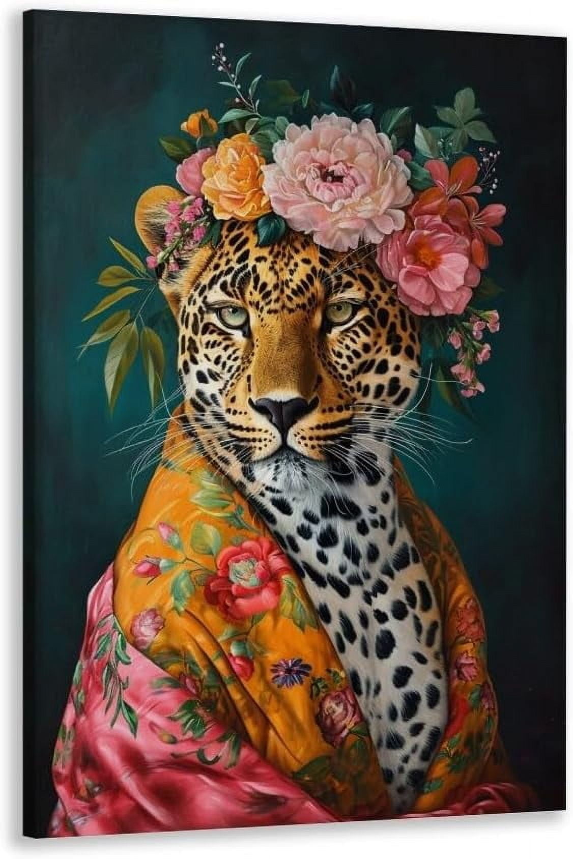 AEFER Animal Leopard Wall Art Fashions Pink Cheetah Wall Art Fun ...