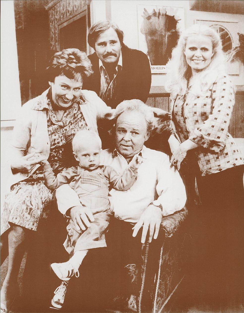 AEFER Archie Bunker All in the Family Sepia Poster Unframe: 20x24inch ...