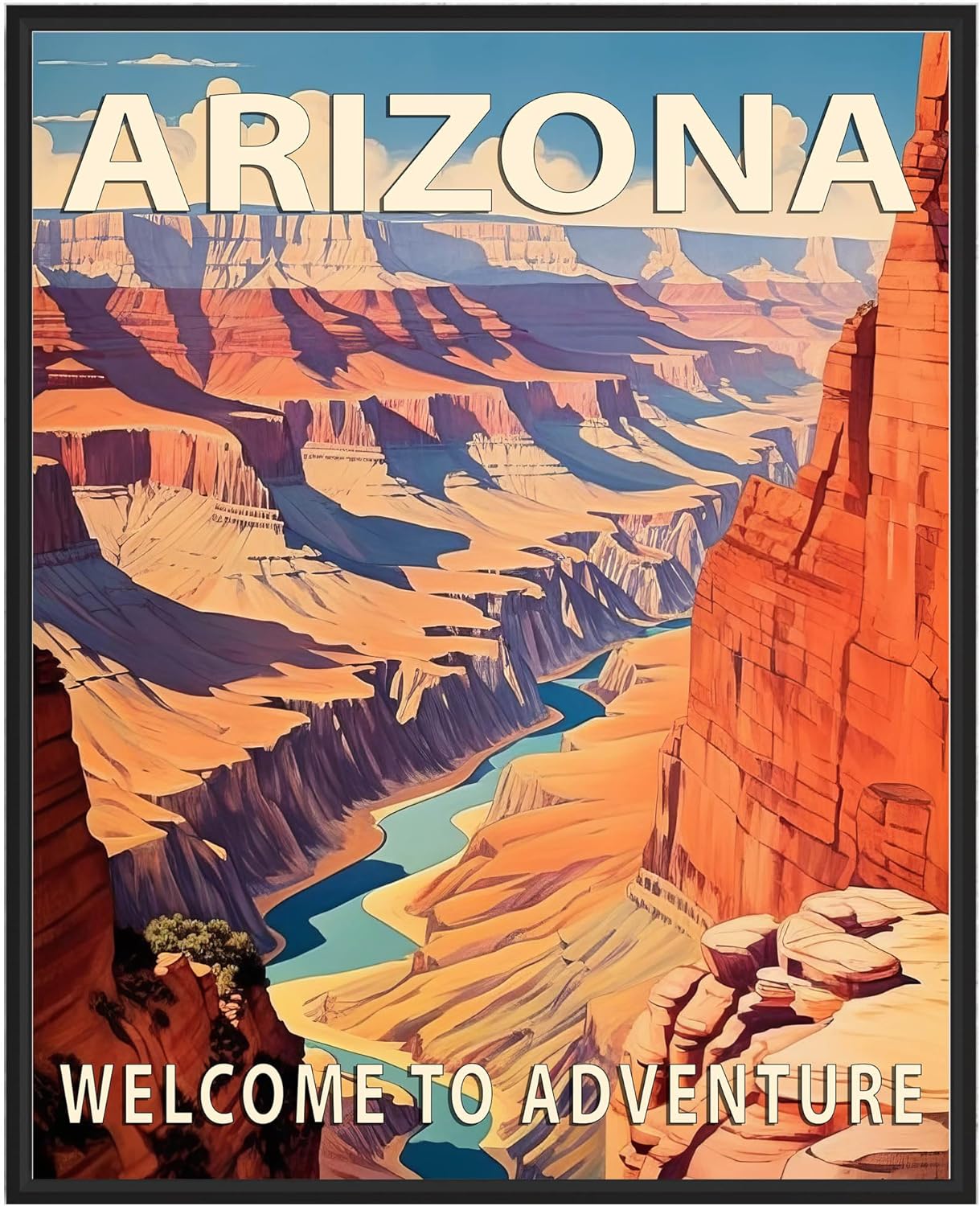AEFER Arizona Scenery Poster Art Print, Arizona Poster Wall art Decor ...
