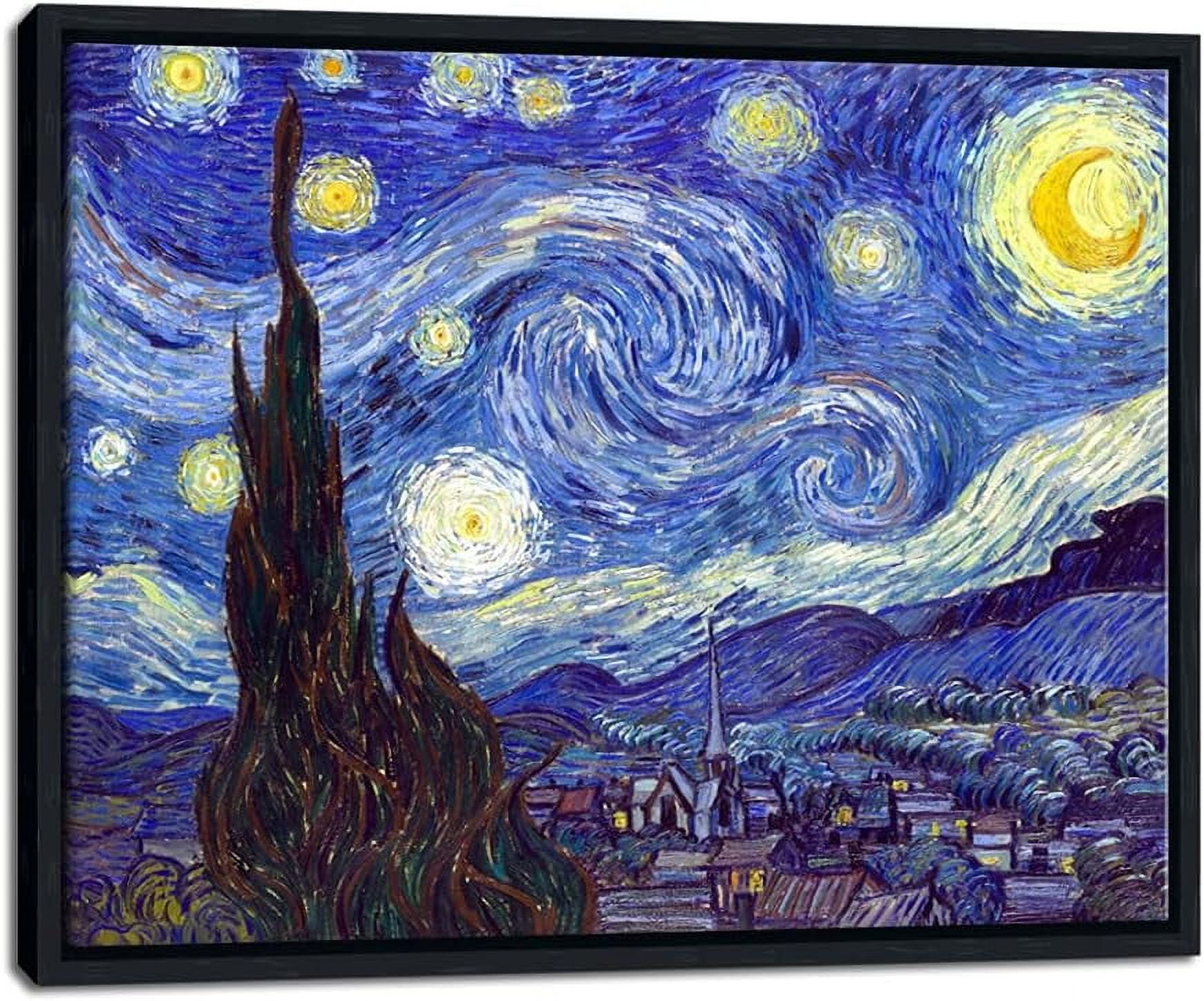 AEFER Art Canvas Prints of Starry Night by Vincent Van Gogh Paintings ...