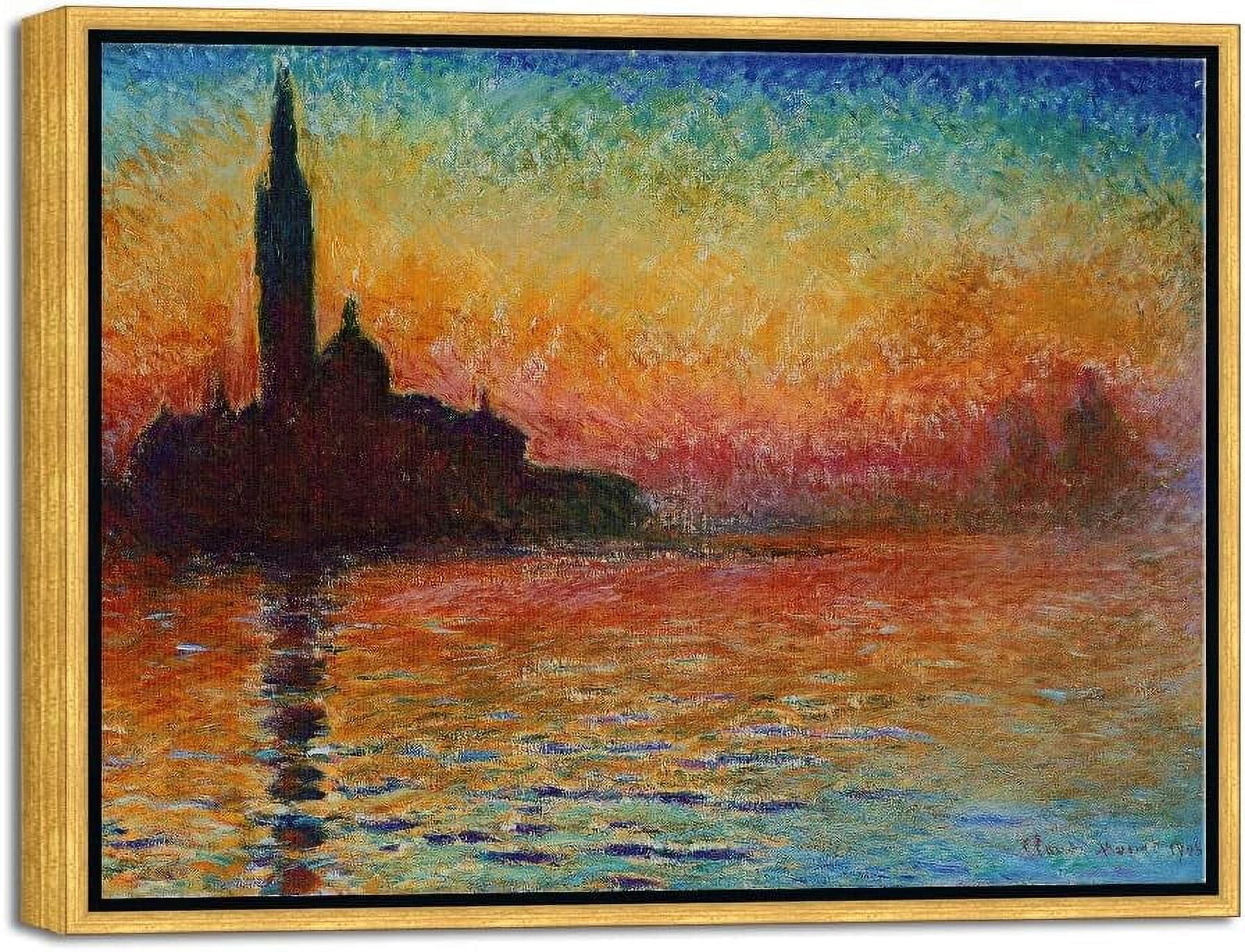 AEFER Art Dusk in Venice by Claude Monet Oil Paintings Reproduction ...