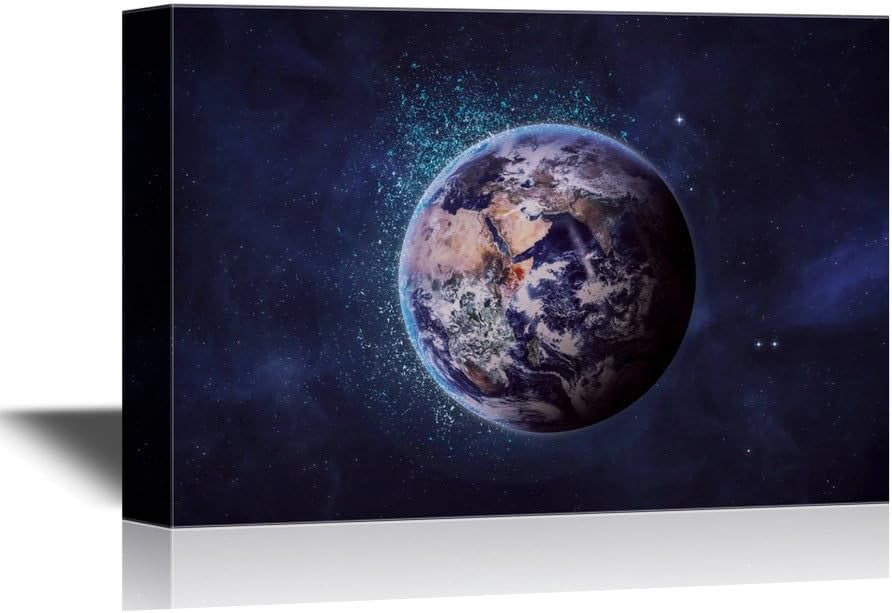 AEFER Astronomy Canvas Wall Art - Planet Earth Viewed from The Outer ...