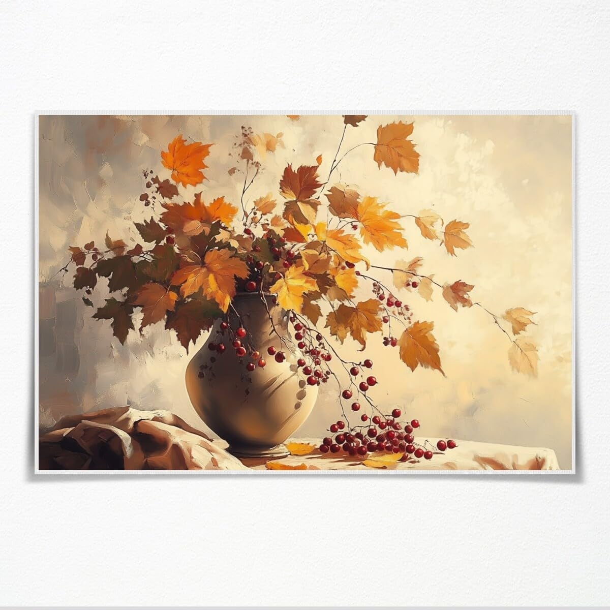 AEFER Autumn Posters Floral Art Canvas Prints Nature Wall Art Vintage ...