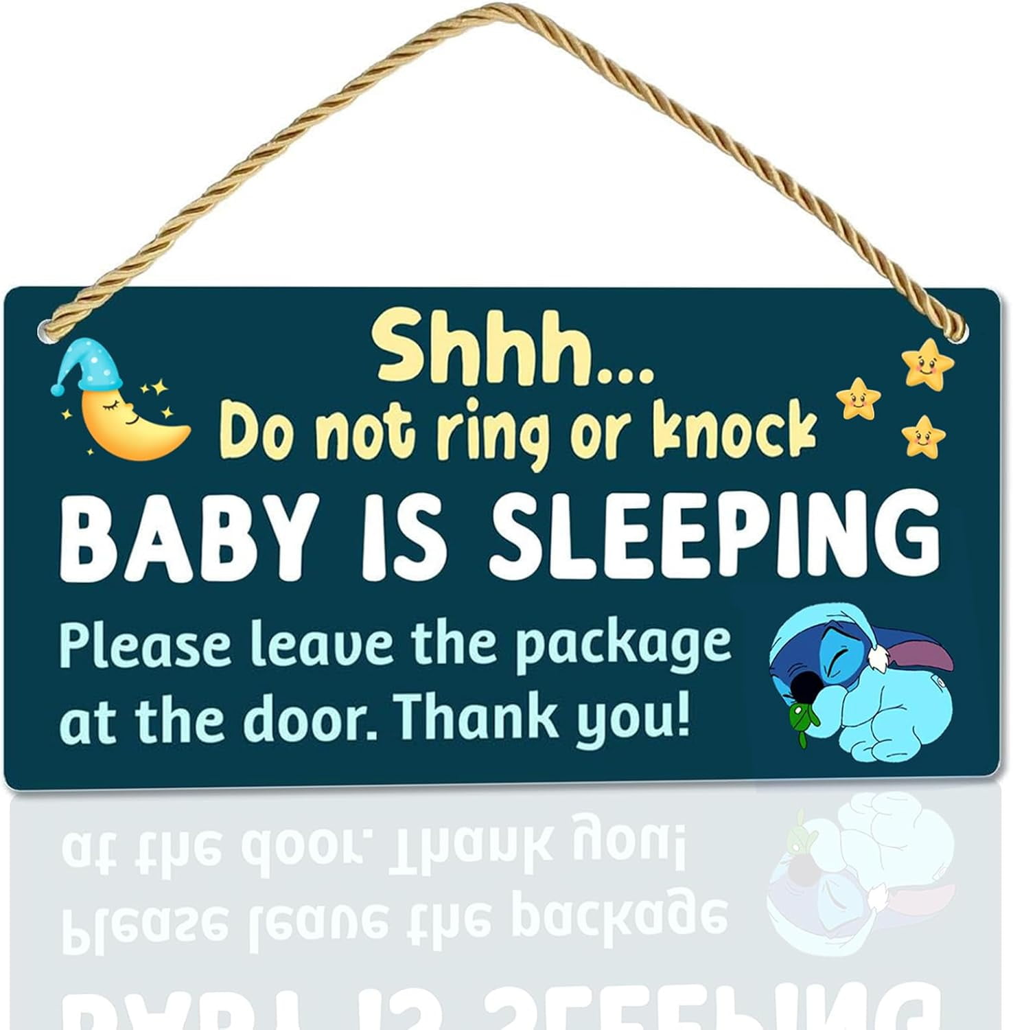 AEFER Baby Is Sleeping Sign For Front Door Signs Please Dont Ring ...