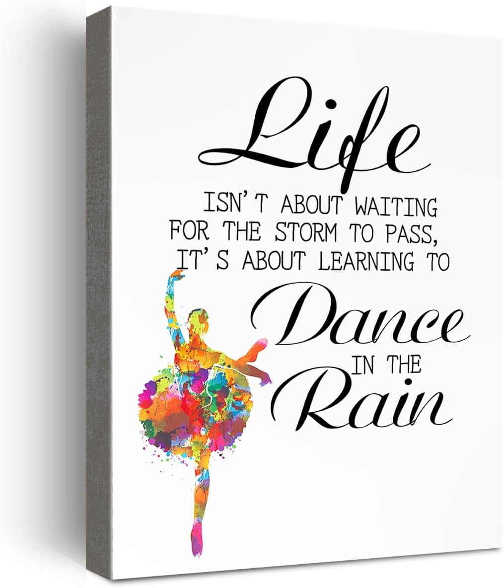 AEFER Ballet Dancer Wall Art Decor,It's About Learning to Dance in the ...