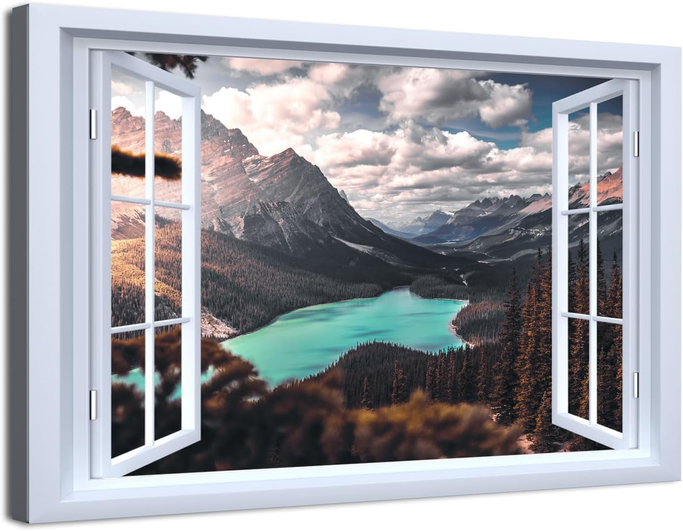 AEFER Banff National Park Poster Rocky Mountain Wall Art Peyto Lake ...