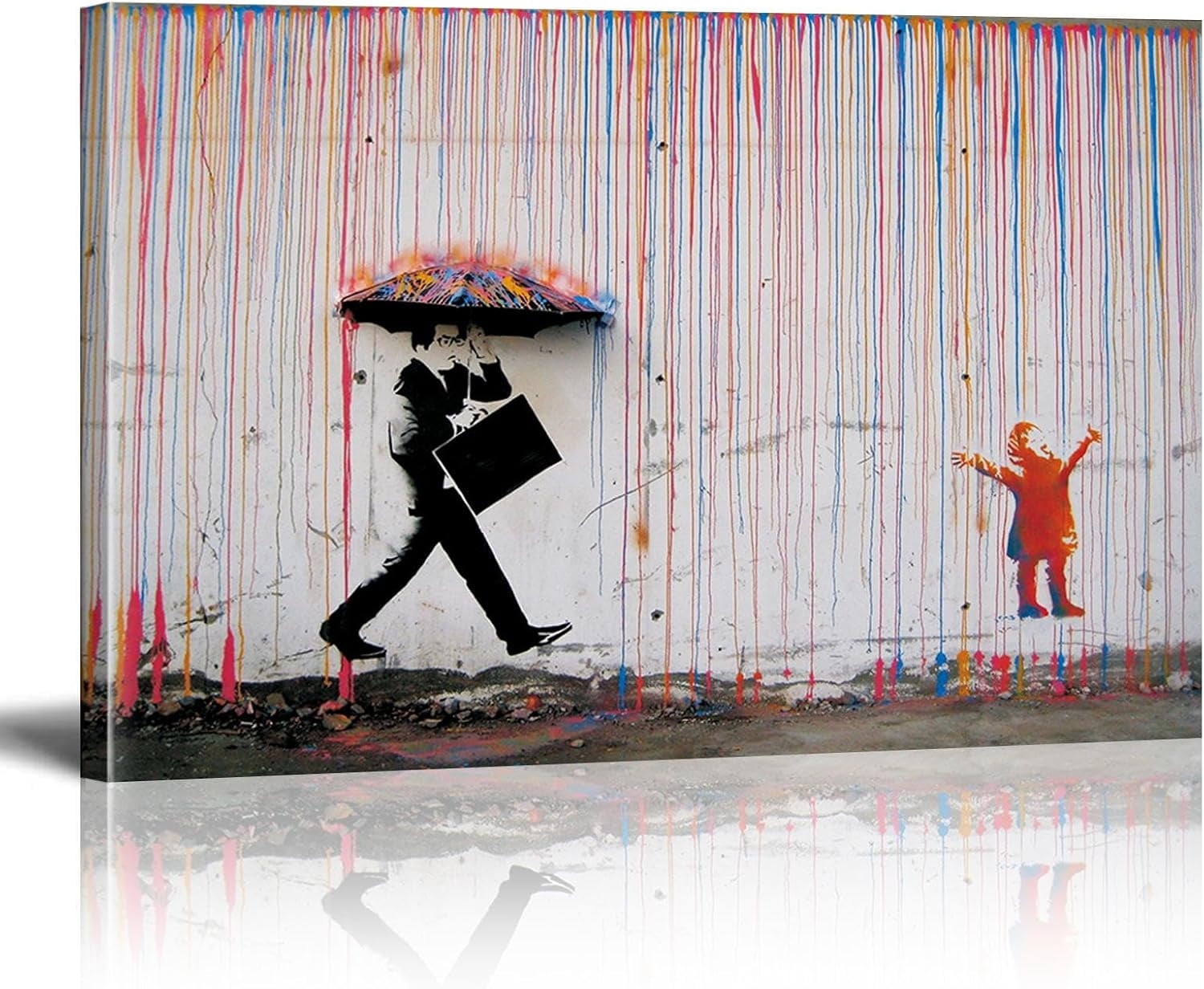 AEFER Banksy Canvas Wall Art for Living Room, Banksy Print Wall Art ...