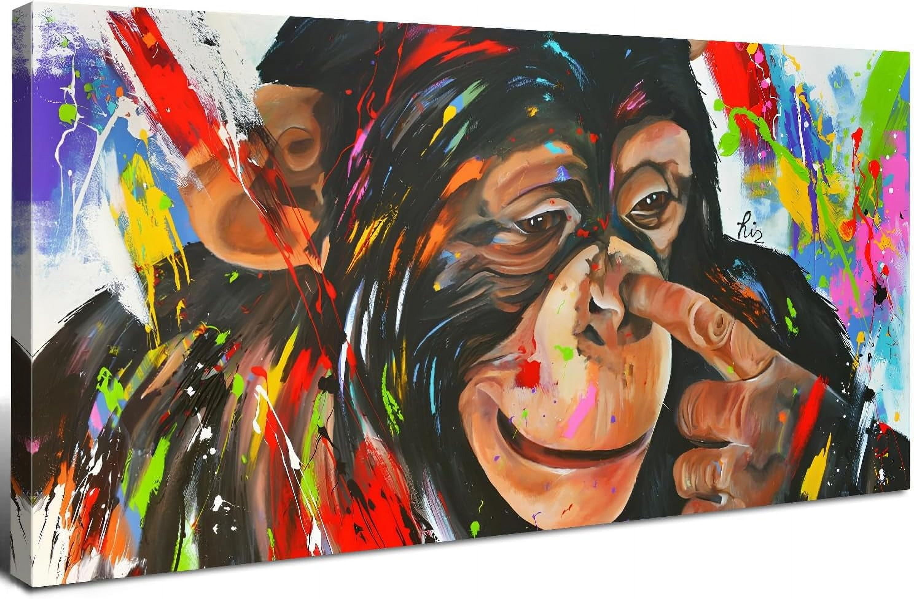 AEFER Banksy Wall Art Boys Room Decor Colorful Graffiti Wall Decor ...