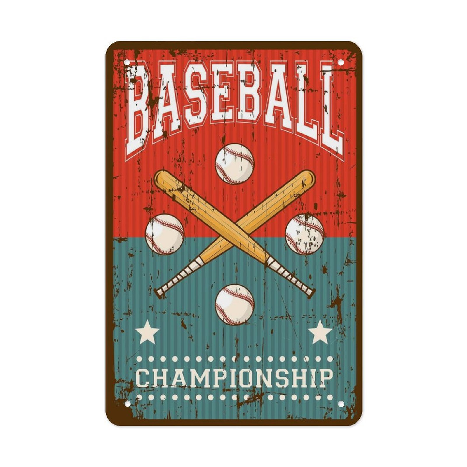 AEFER Baseball Gifts Baseball Posters Wall Decor, Baseball Metal Tin ...
