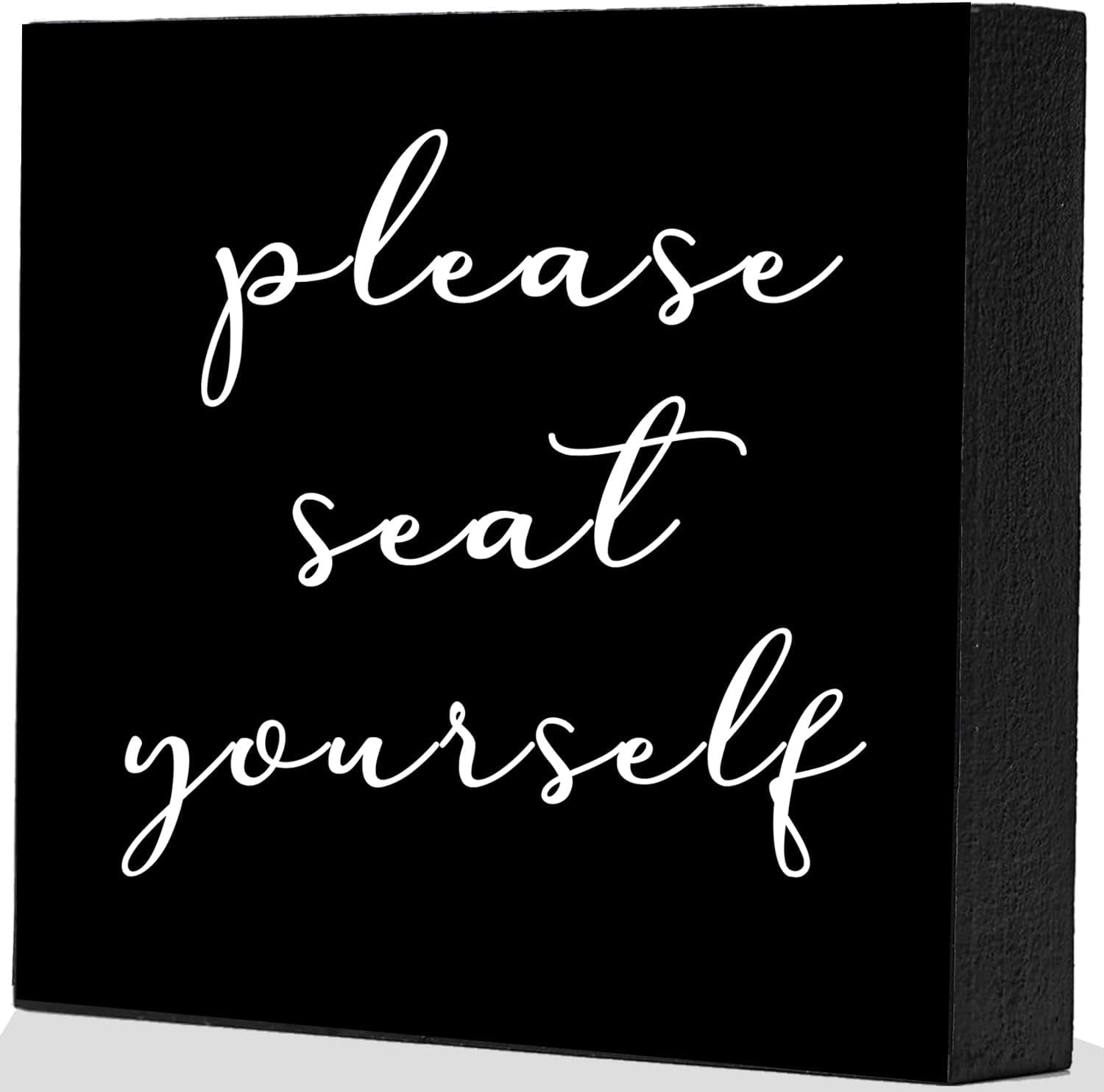 AEFER Bathroom Decor, Please Seat Yourself Bathroom Sign Bathroom Shelf ...