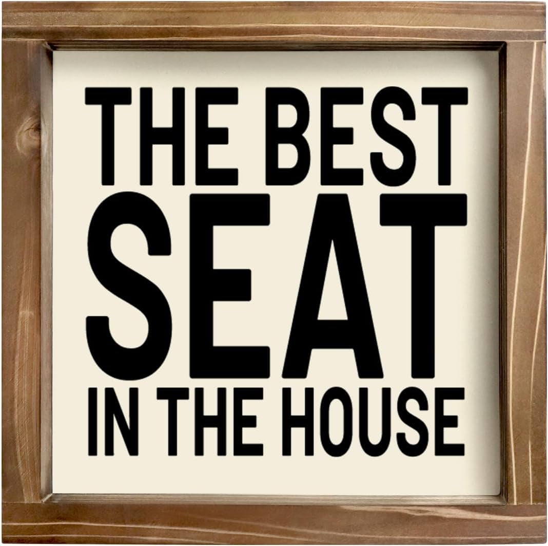 AEFER Bathroom Decor Rustic Wood Funny Bathroom Wall Decor - Funny ...