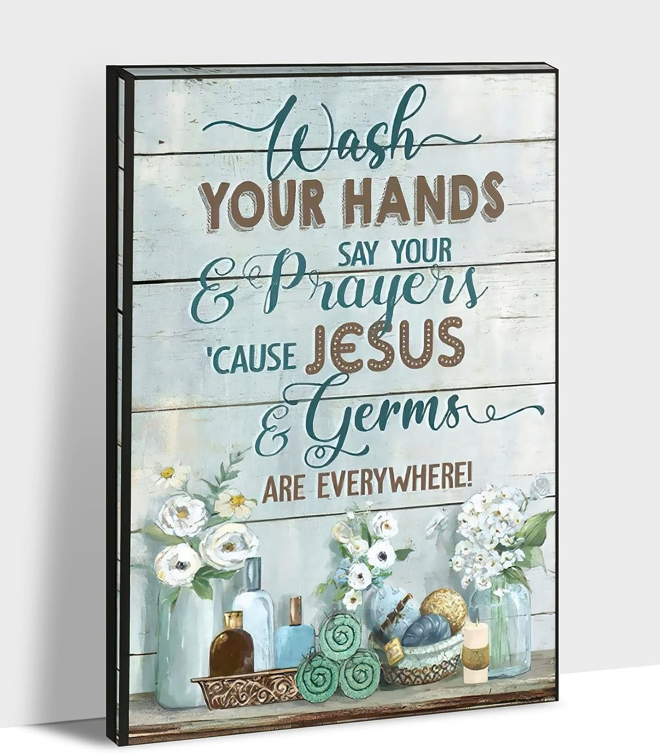 AEFER Bathroom Pictures for Wall - Farmhouse Bathroom Wall Art Decor ...