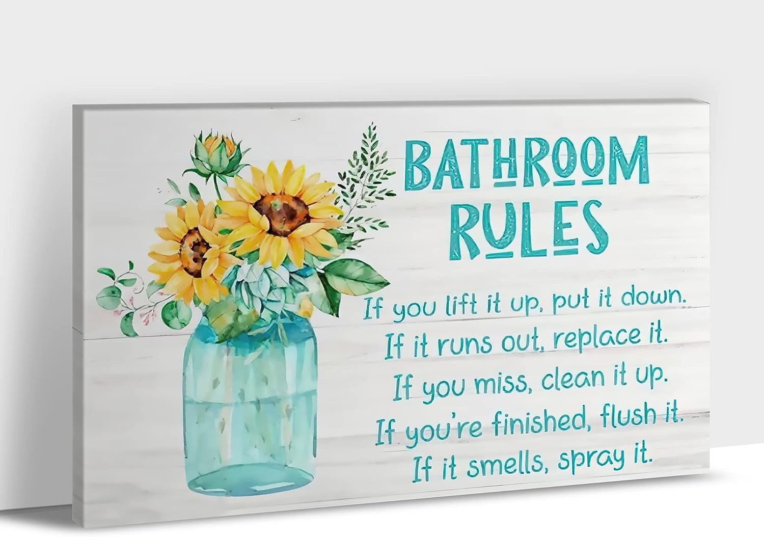 AEFER Bathroom Pictures for Wall - Farmhouse Bathroom Wall Art Decor ...