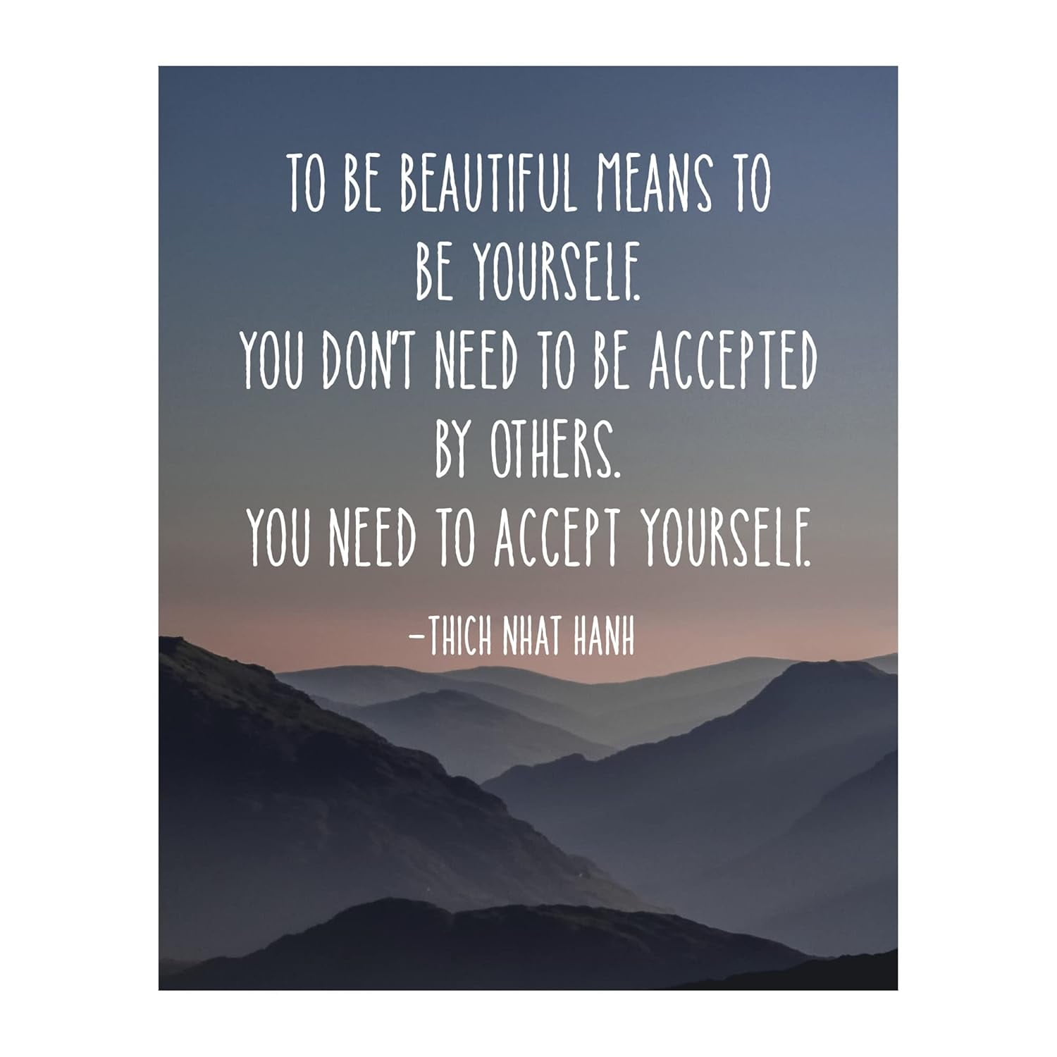 AEFER To Be Beautiful Means To Be Yourself - Thich Nhat Hanh Spiritual ...