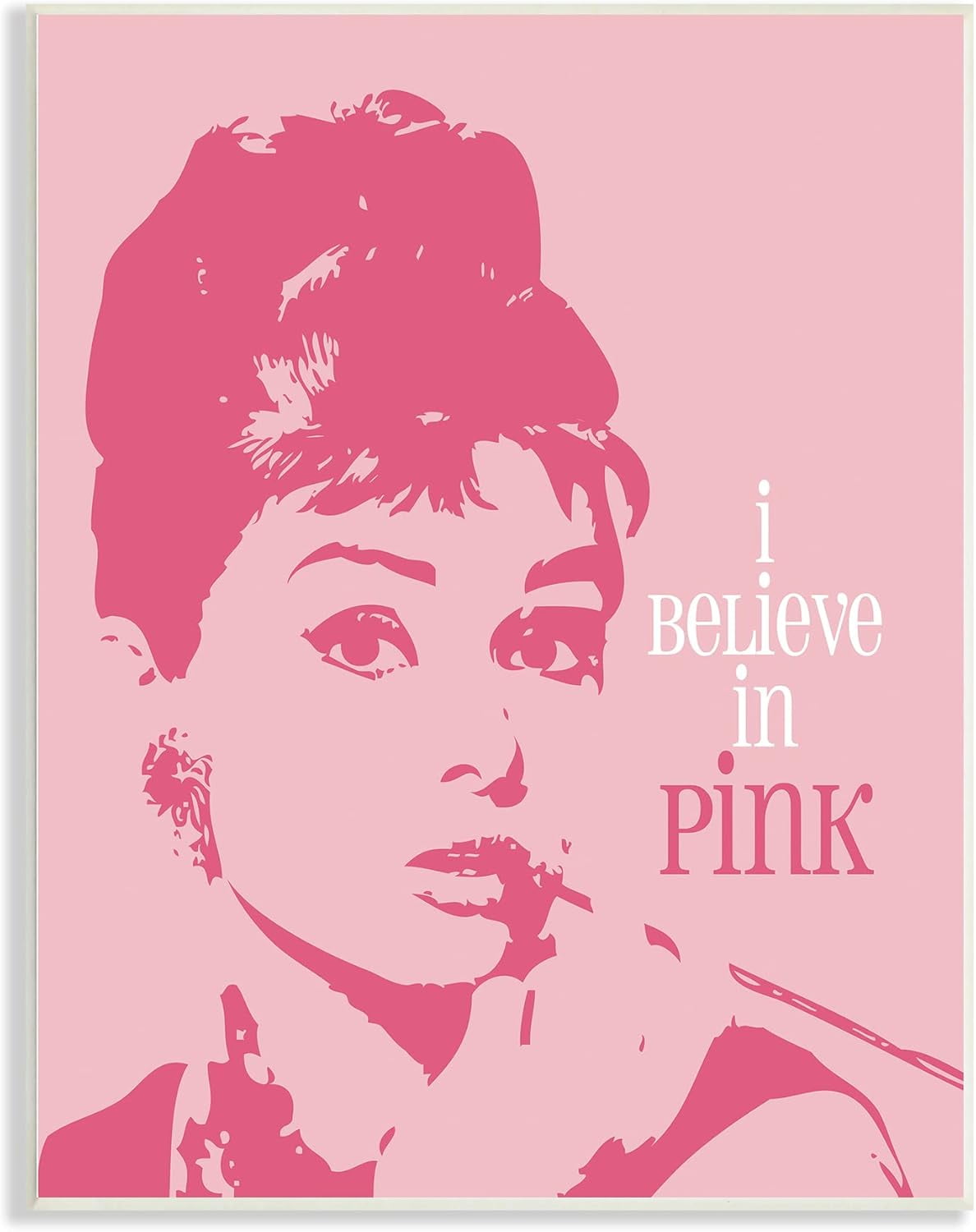 AEFER Believe In Pink Audrey Hepburn Actress Text Design, Design by ...