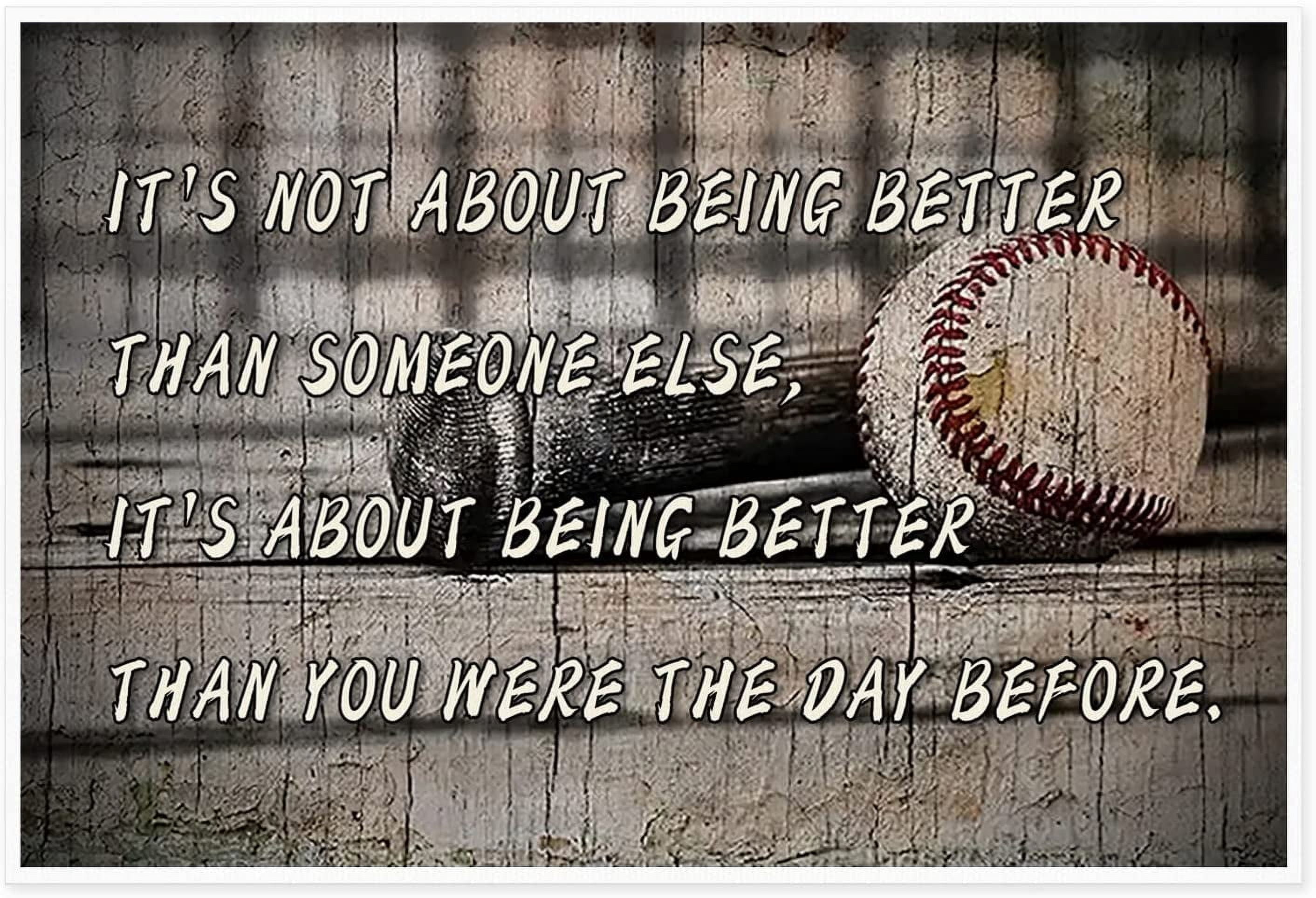 AEFER It's Not Better Than Someone Inspirational Quote Canvas Painting ...