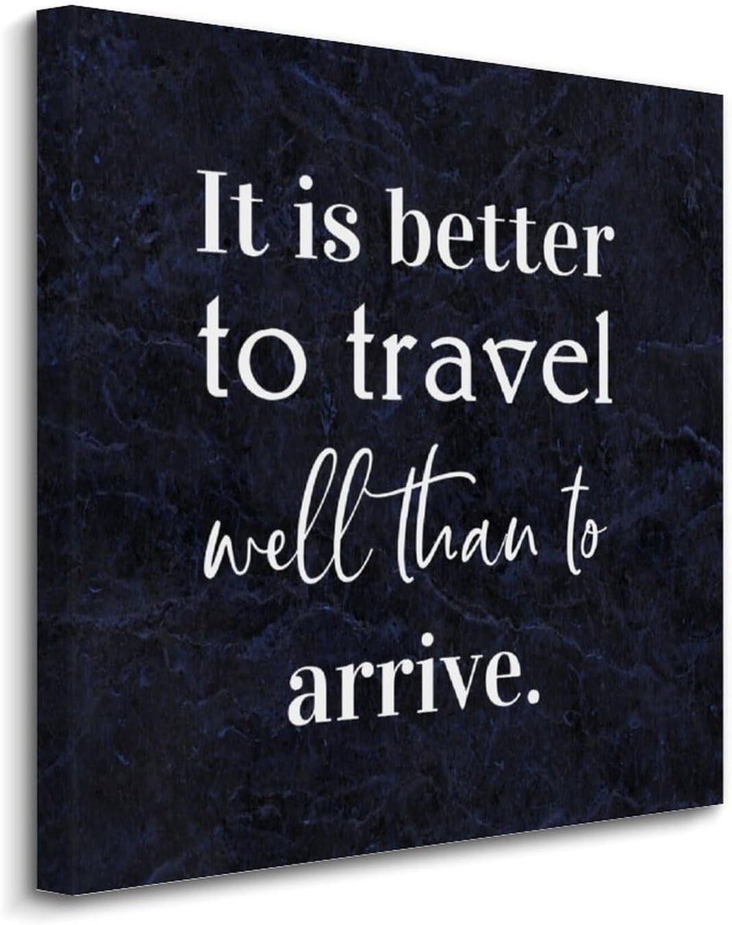 AEFER It Is Better to Travel Well Than to Arrive Canvas Print Wall Art ...